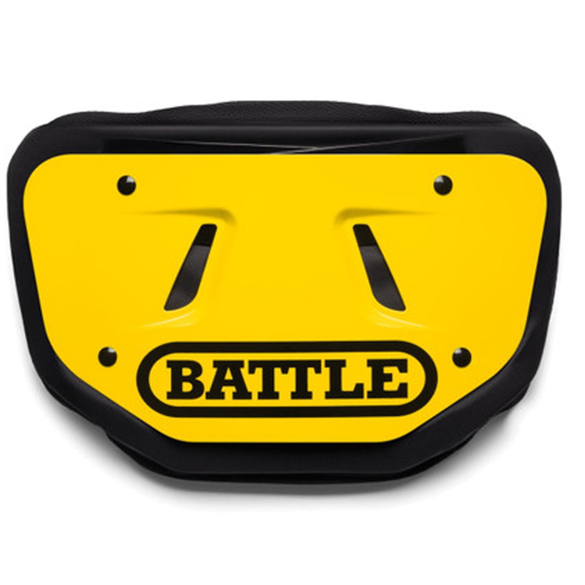 Battle Sports Adult " Battle " Logo Football Backplate - Yellow/Black ...