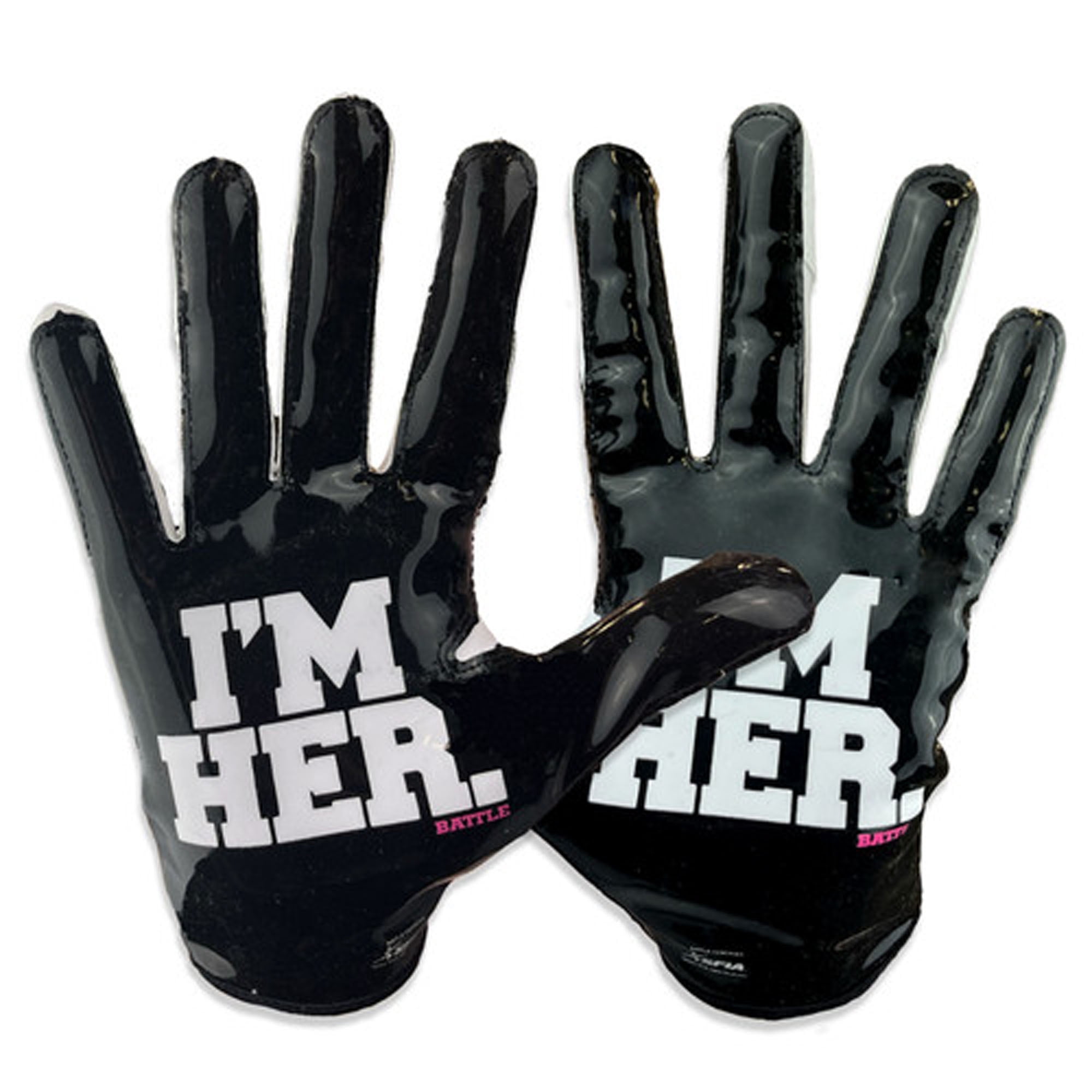 Battle Sports Adult Bella Glove "I'M HER" Female Receiver Football ...