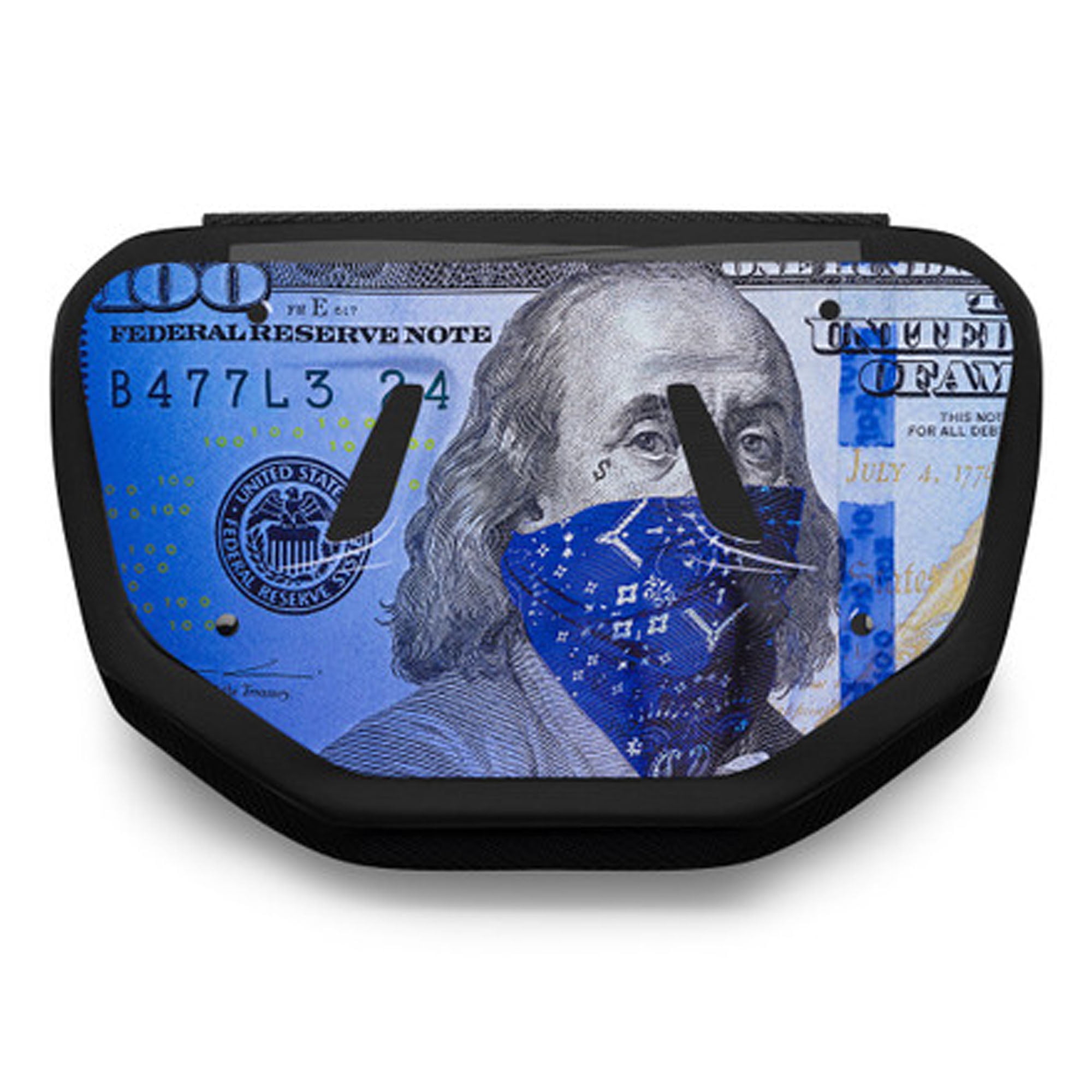 Battle Sports Adult "Blue Strips" Chrome Football Backplate - Walmart.com