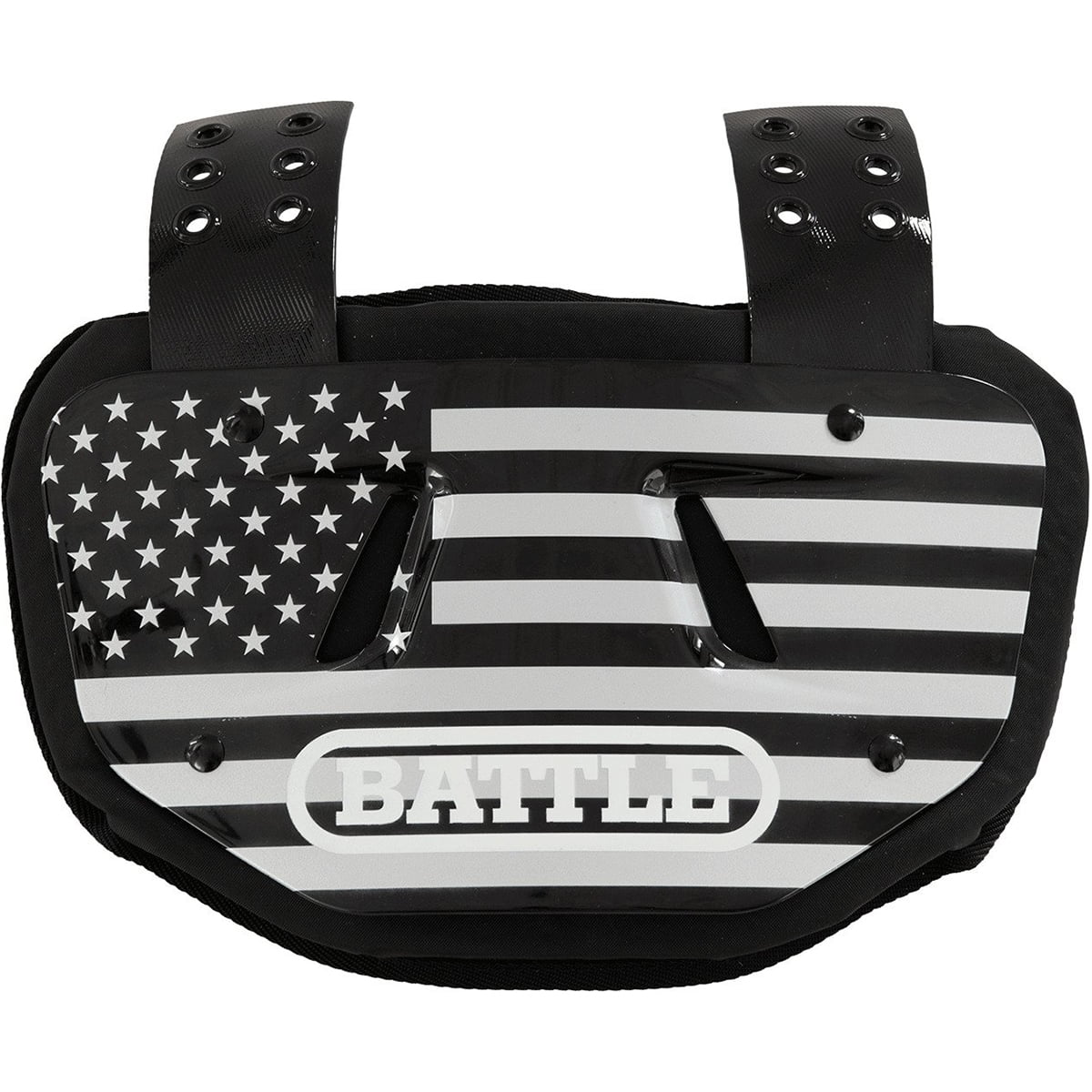 Battle Sports American Flag Chrome Protective Football Back Plate ...