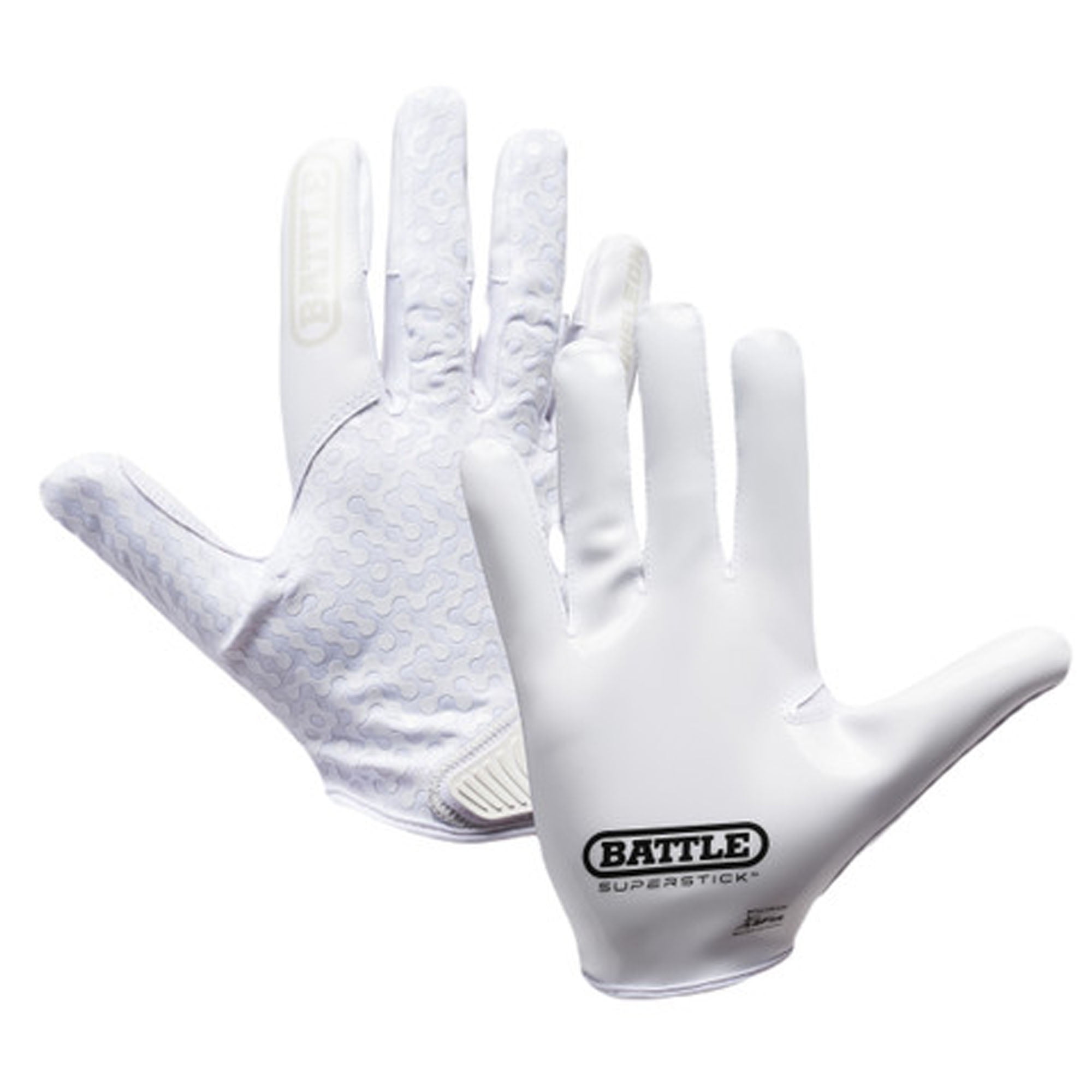 Battle Sports Adult Chameleon Football Receiver Gloves - White/White ...