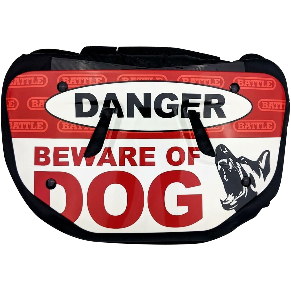 Battle Sports Beware Of Dog Protective Football Back Plate - Adult ...