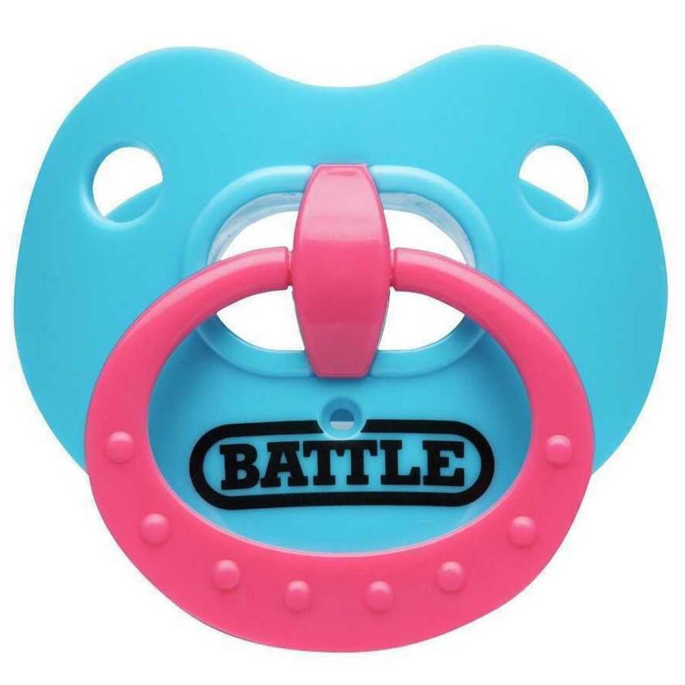 Battle Sports Binky Oxygen Lip Protector Mouthguard - Baby Blue/Pink ...