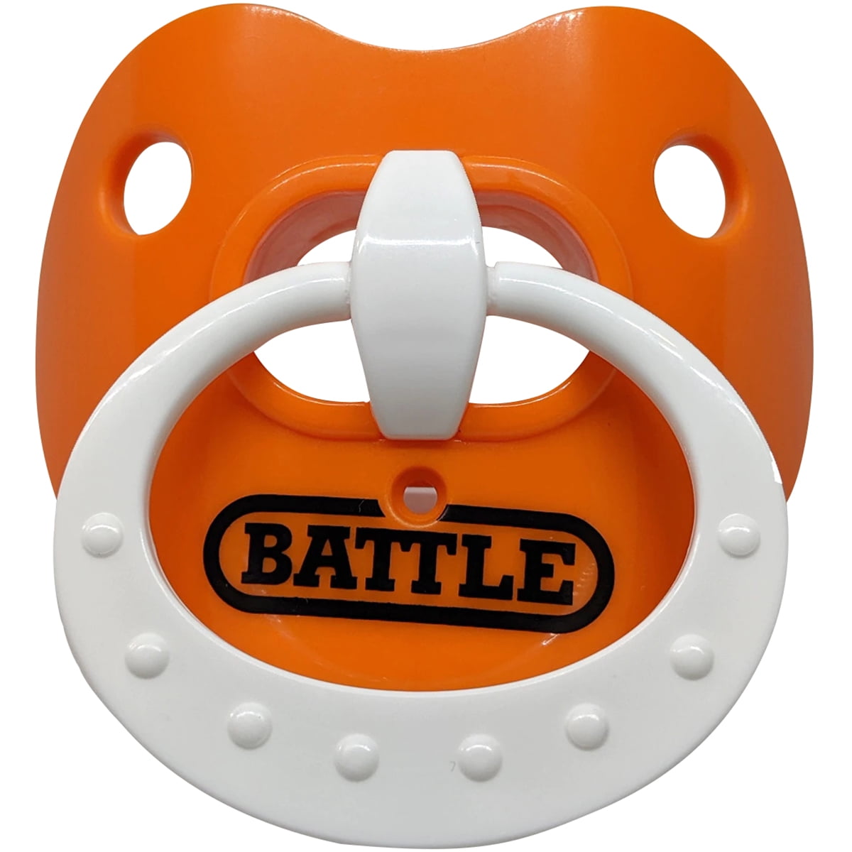 Battle Sports Binky Oxygen Lip Protector Mouthguard - Orange/White ...