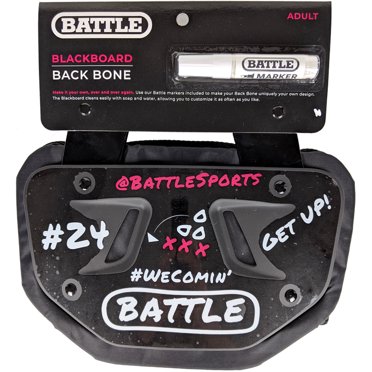 Battle Sports Beware Of Dog Protective Football Back Plate - Adult ...