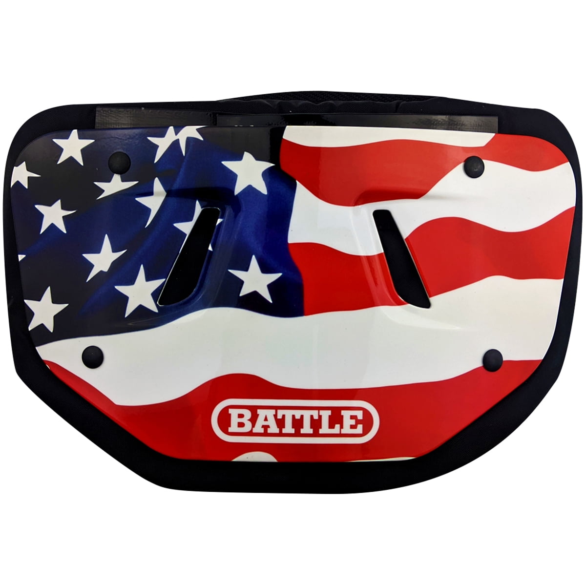 Battle Sports Chrome Flag 2.0 Football Back Plate, Youth Size, Red ...