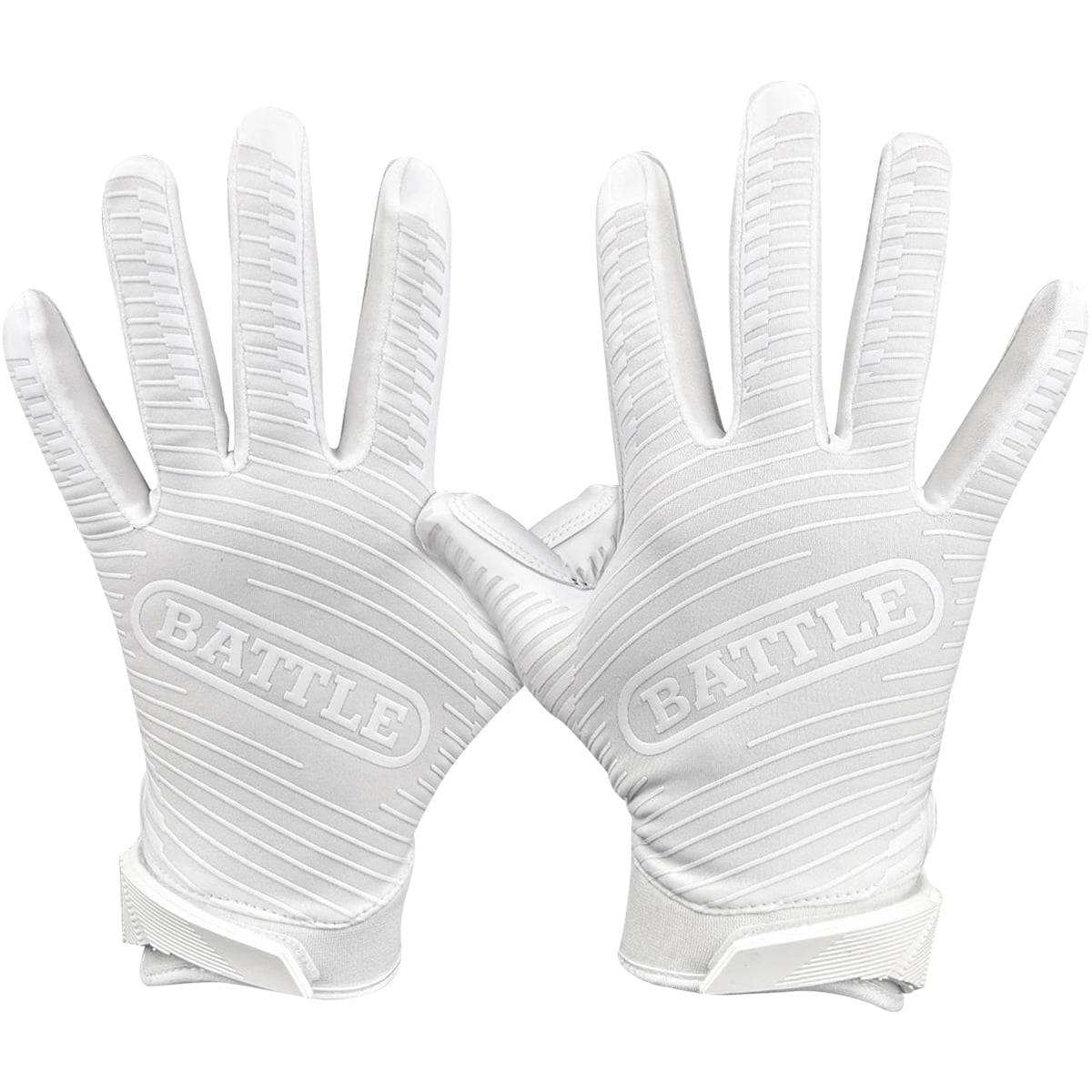 Battle Sports Doom 1.0 Adult Football Receiver Gloves - 2XL - White ...