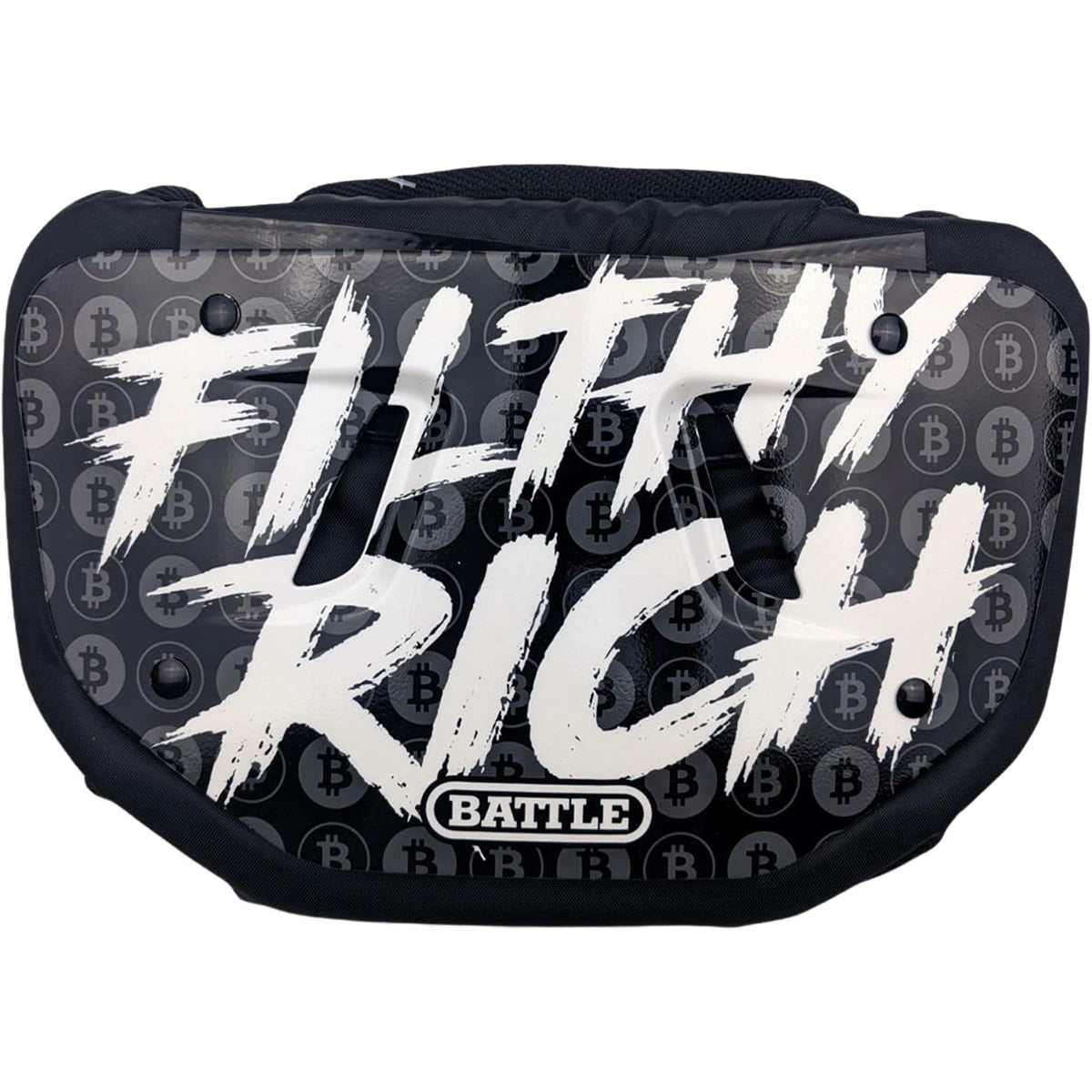Battle Sports Filthy Rich Chrome Football Back Plate - Adult - Black ...