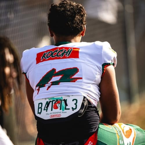 Battle Sports License Plate Football Back Plate – Hard Shell Lower Back ...