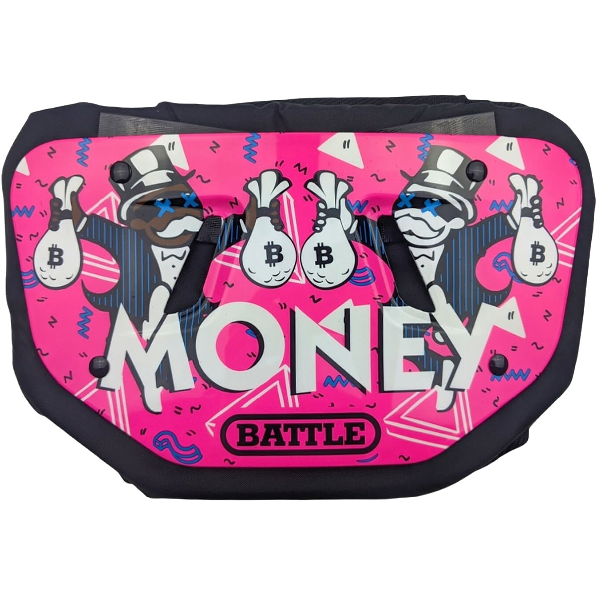 Battle Sports Money Man Protective Football Back Plate - Youth - Pink ...