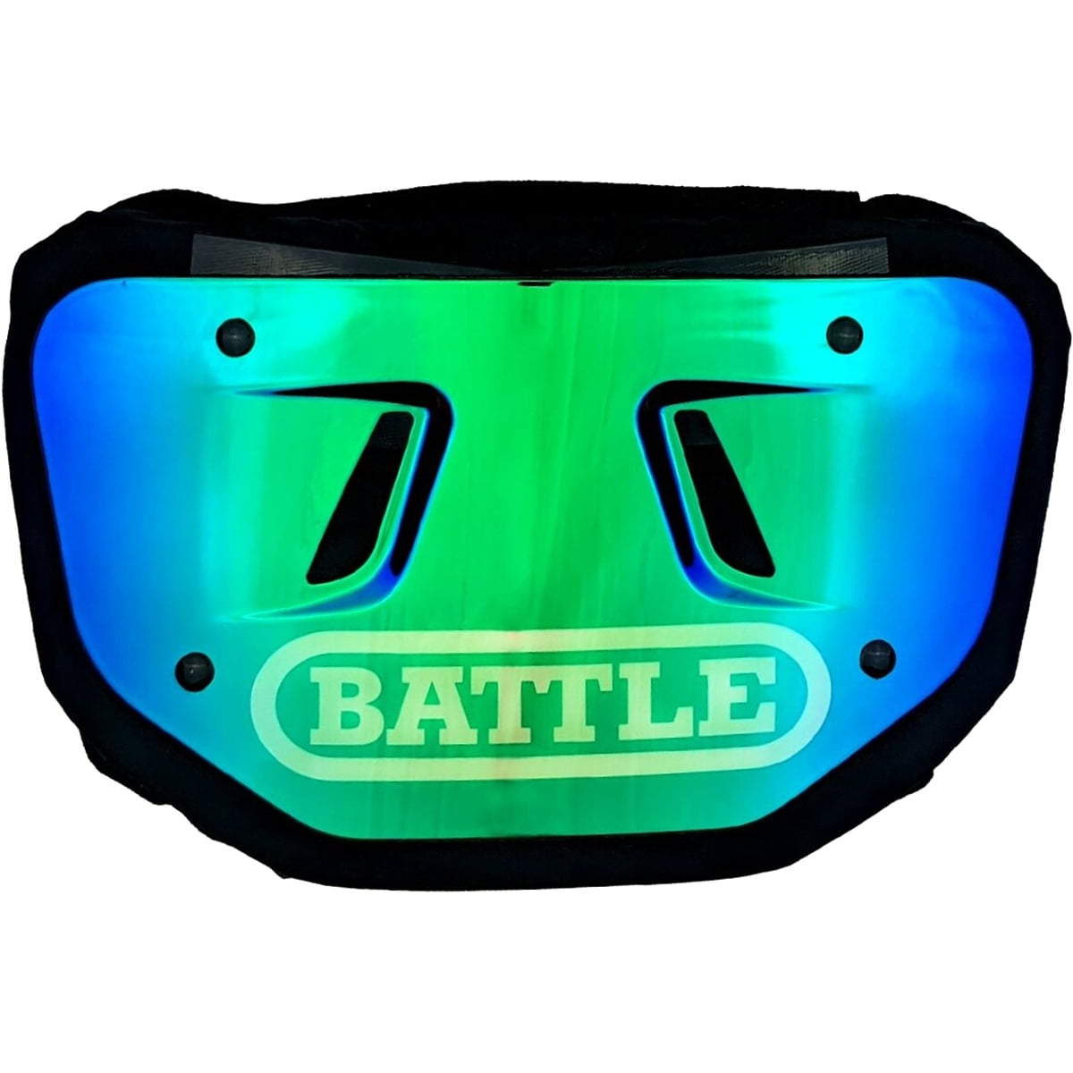 Battle Sports Adult Protective Football Back Plate, Prism Chrome, Blue ...