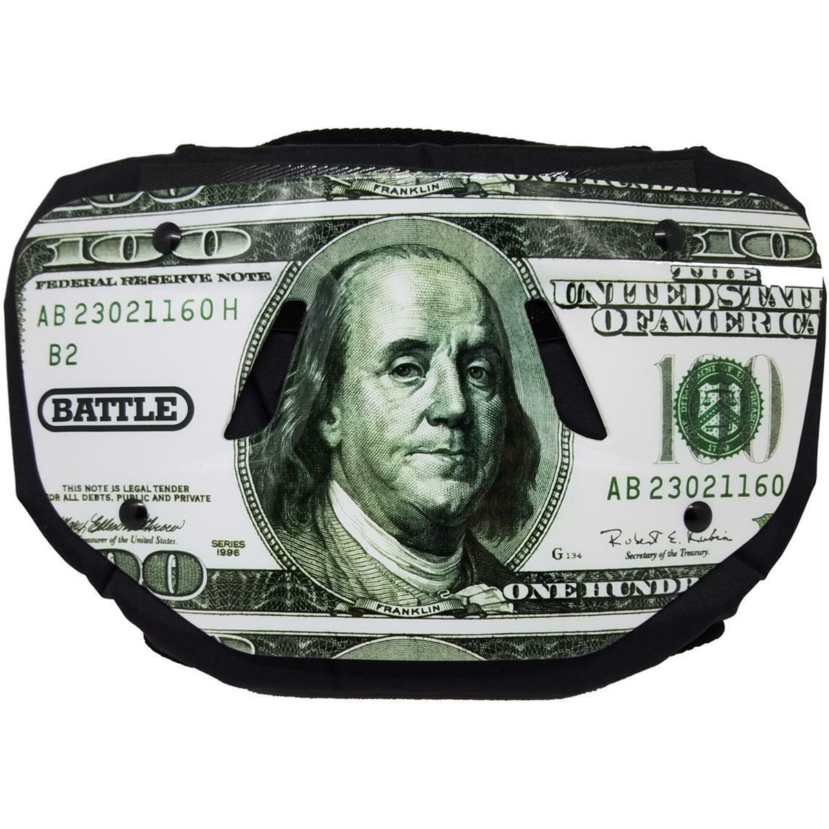 Battle Sports Benjamin Chrome Adult Football Back Plate - Walmart.com
