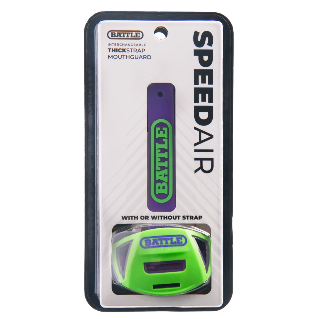 Battle Sports Speed Air Football Mouthguard, Neon Green/Purple ...