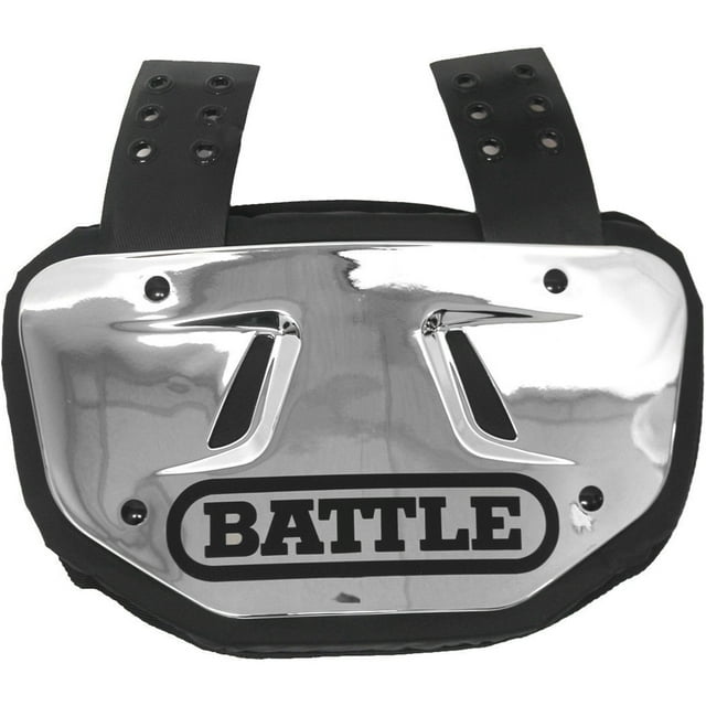 Battle Sports Kids Strap Gear: Silver Youth Chrome Protective Football ...