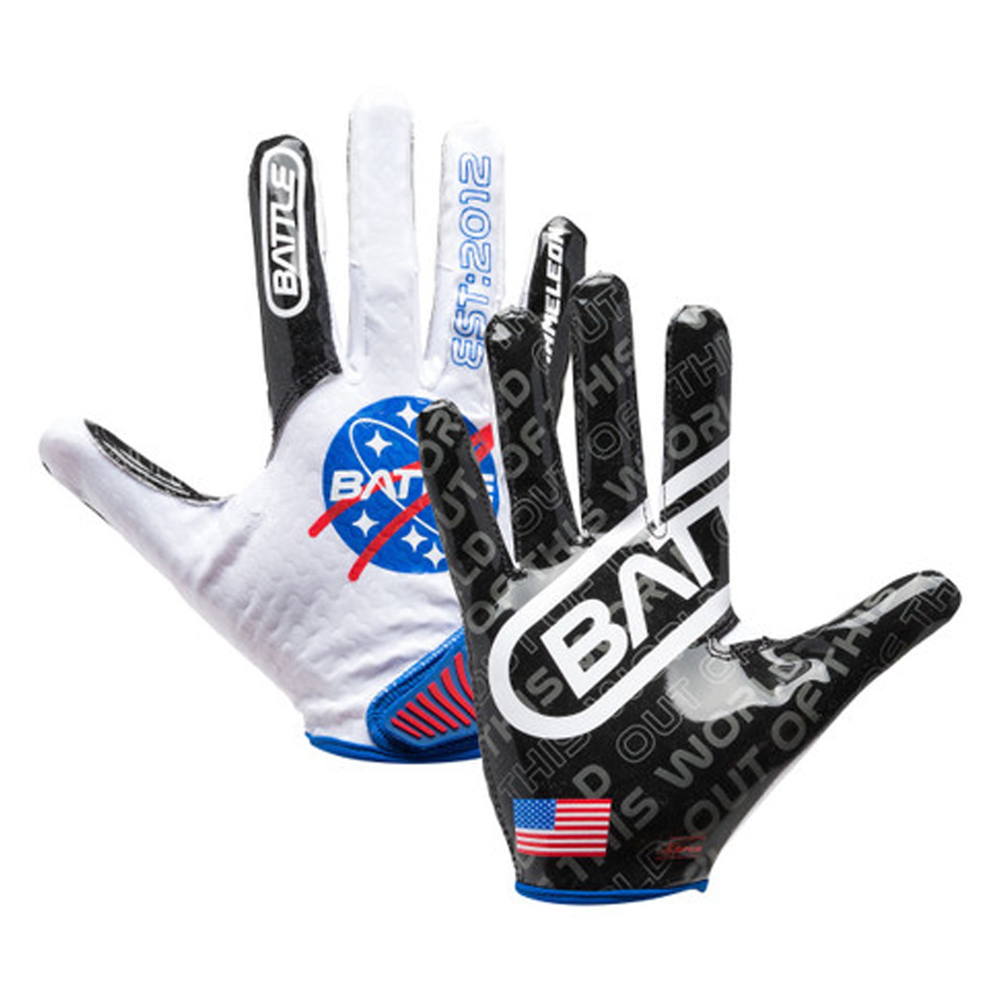 Battle Sports Youth "Space" Chameleon Receiver Football Glove - Medium ...