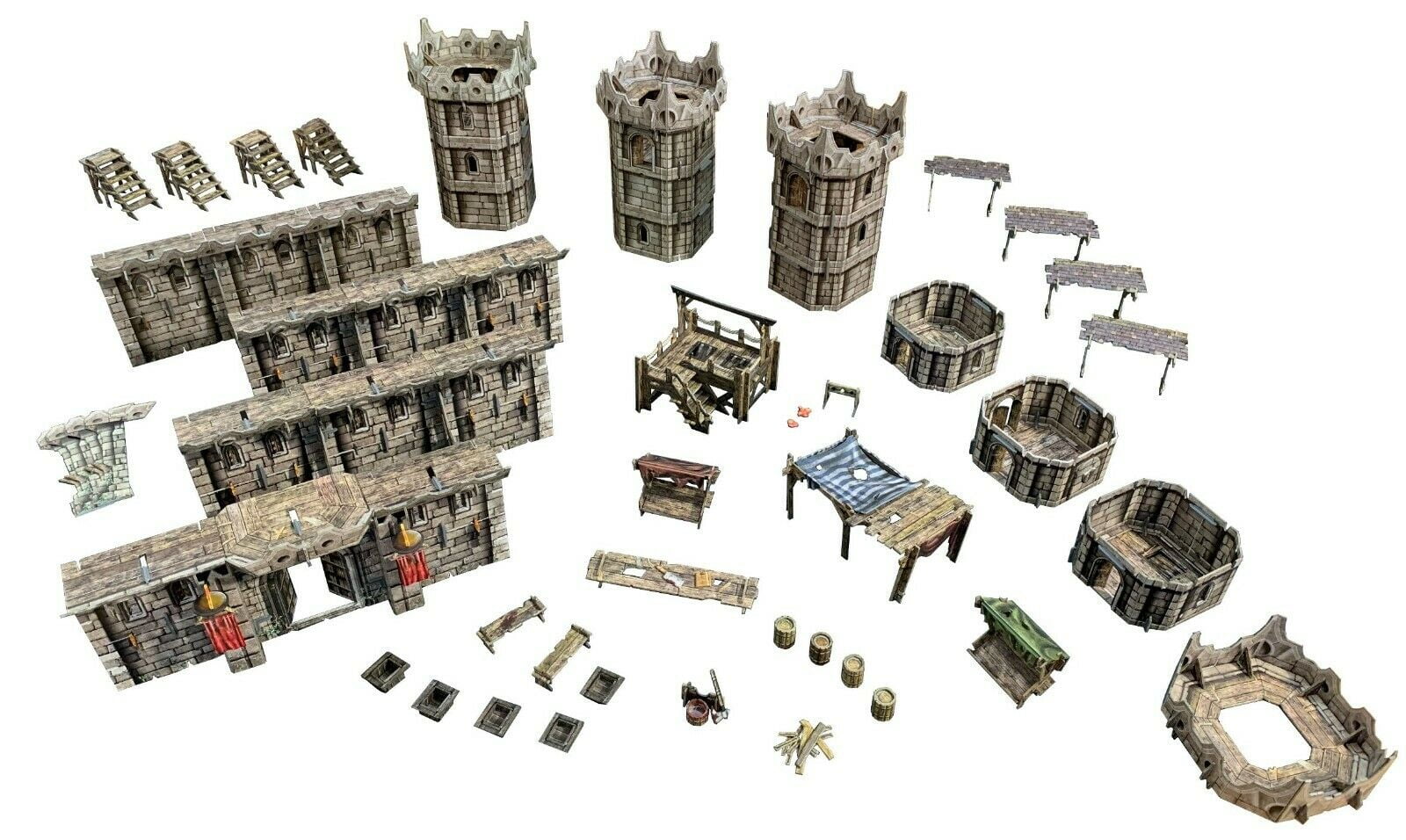 Battle Systems Fantasy Terrain Citadel Core Set - 28-35mm DND D&D RPG ...