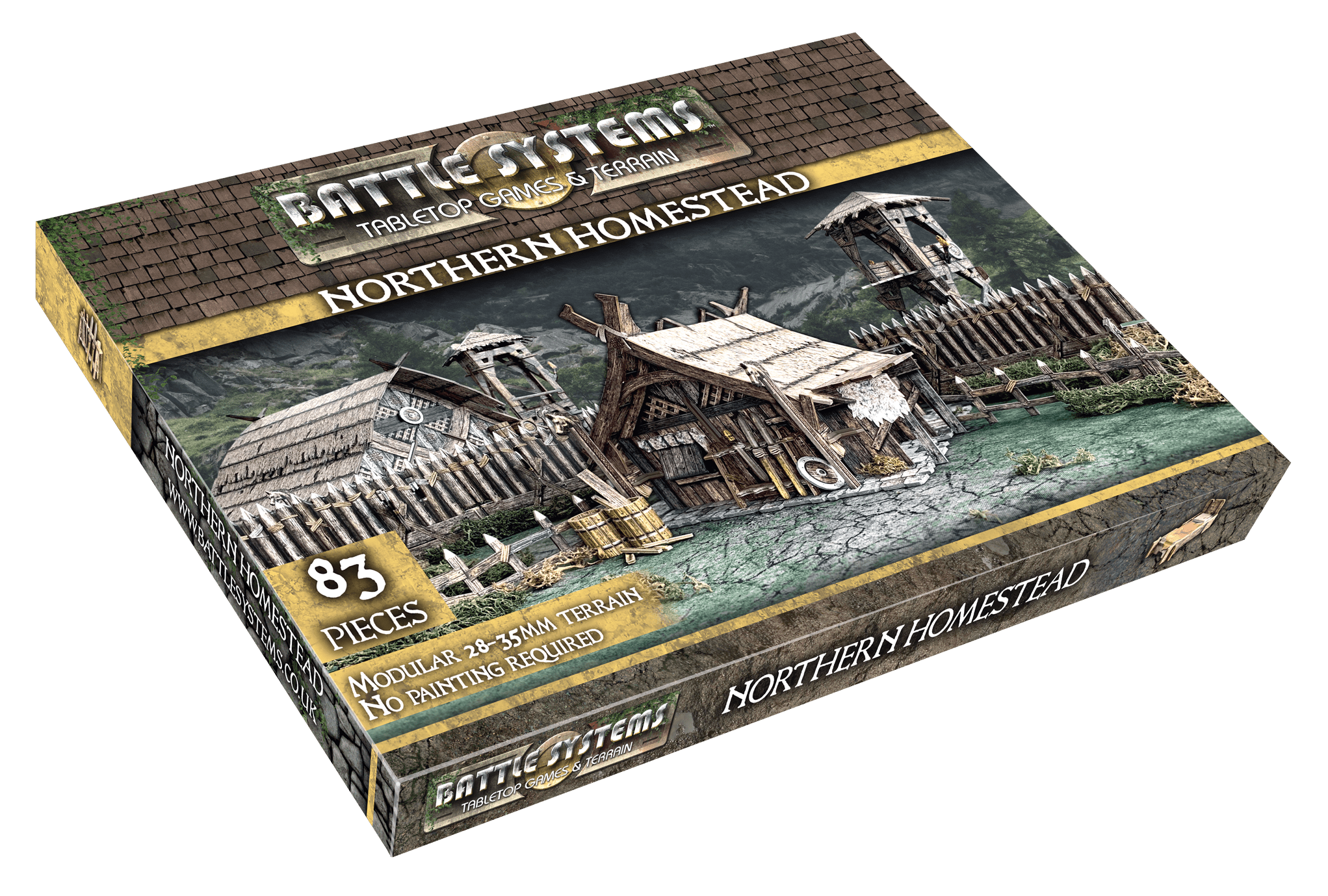 Battle Systems Fantasy Terrain Log Hut / Northern Homestead - 28-35mm ...