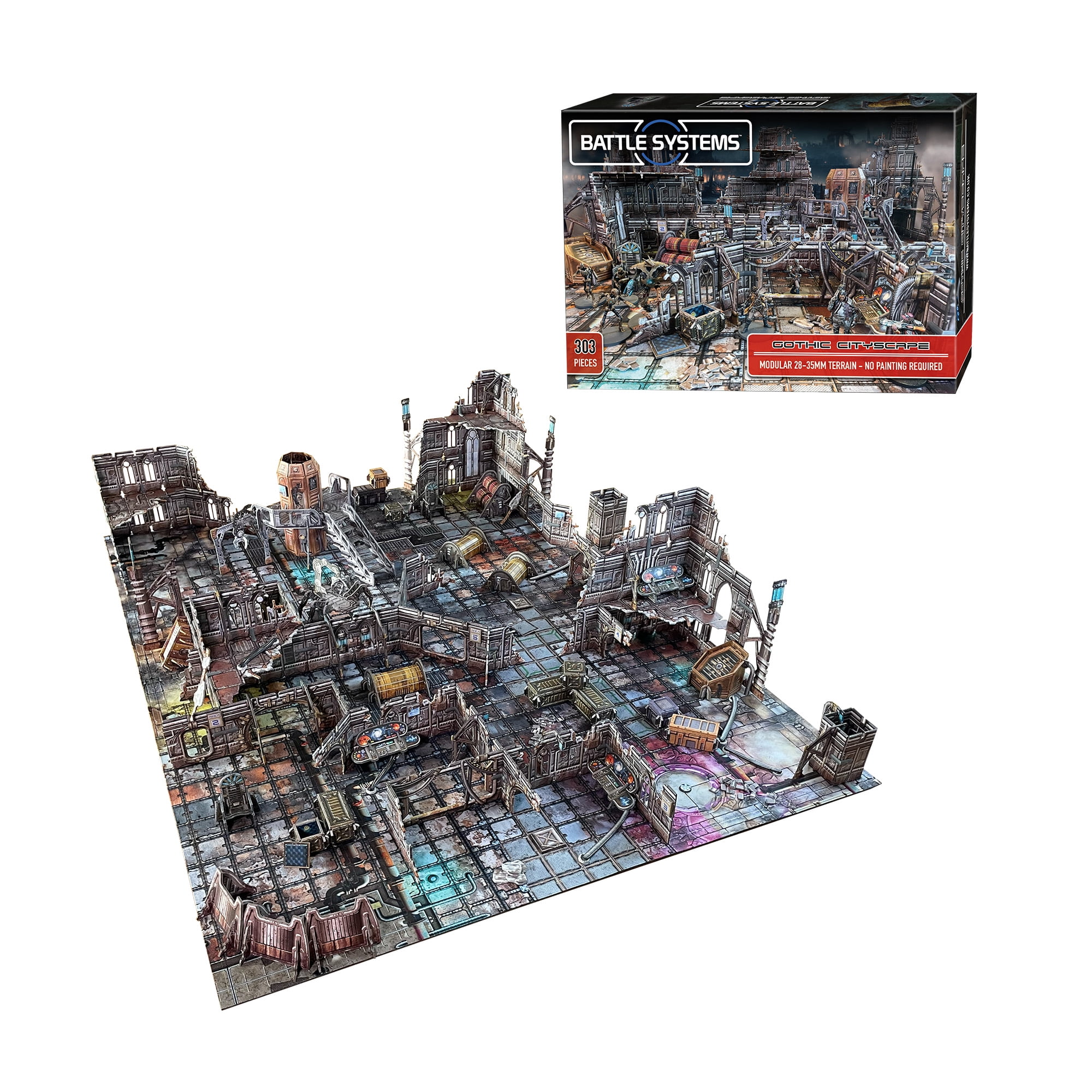 Battle Systems Sci-fi Terrain Gothic Cityscape Core Set - 28-35mm RPG ...