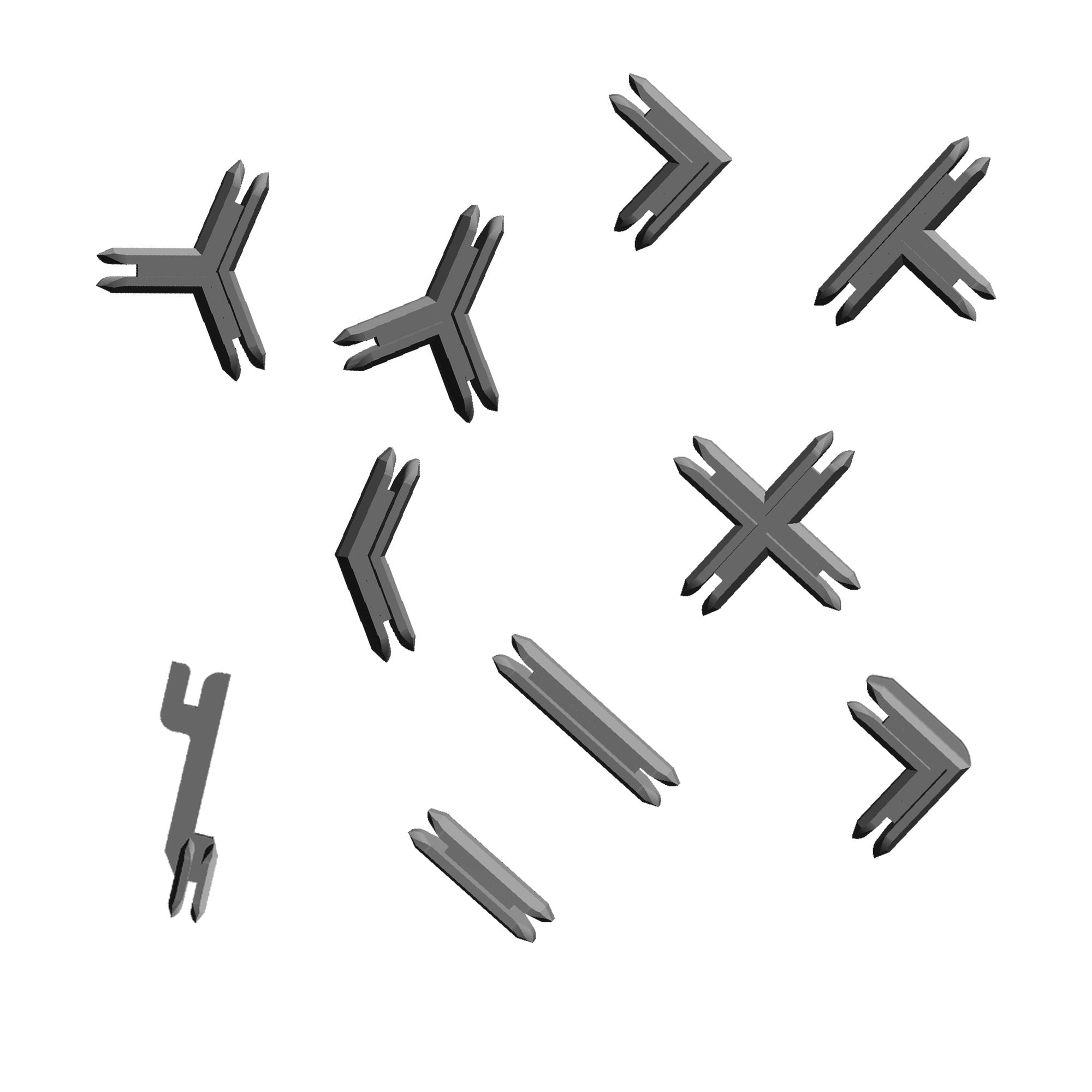 Battle Systems Terrain Plastic Terrain Clips (Grey) - Core Space and ...