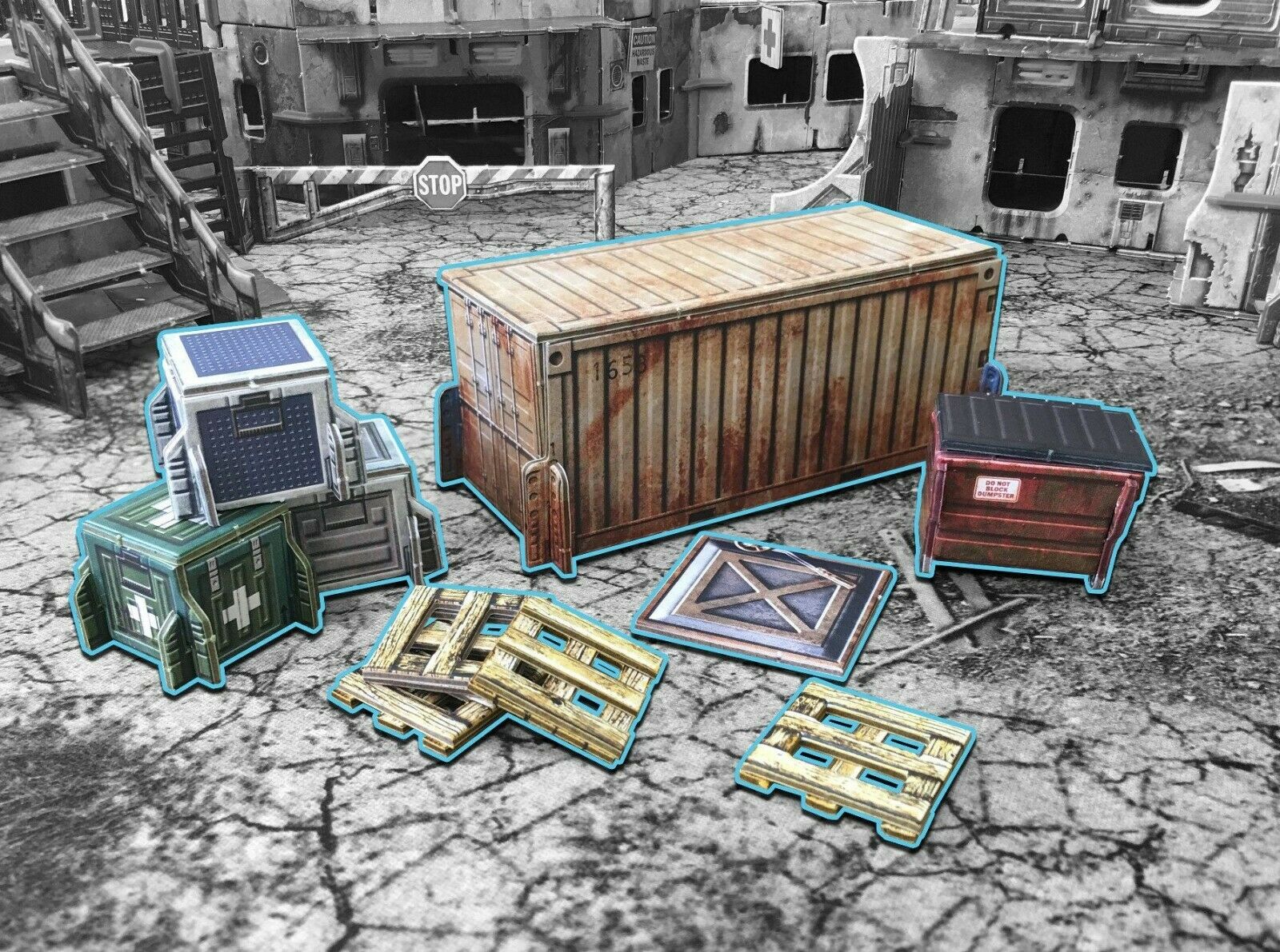 Battle Systems Urban Apocalypse Terrain Shipping Container - 28-35mm ...