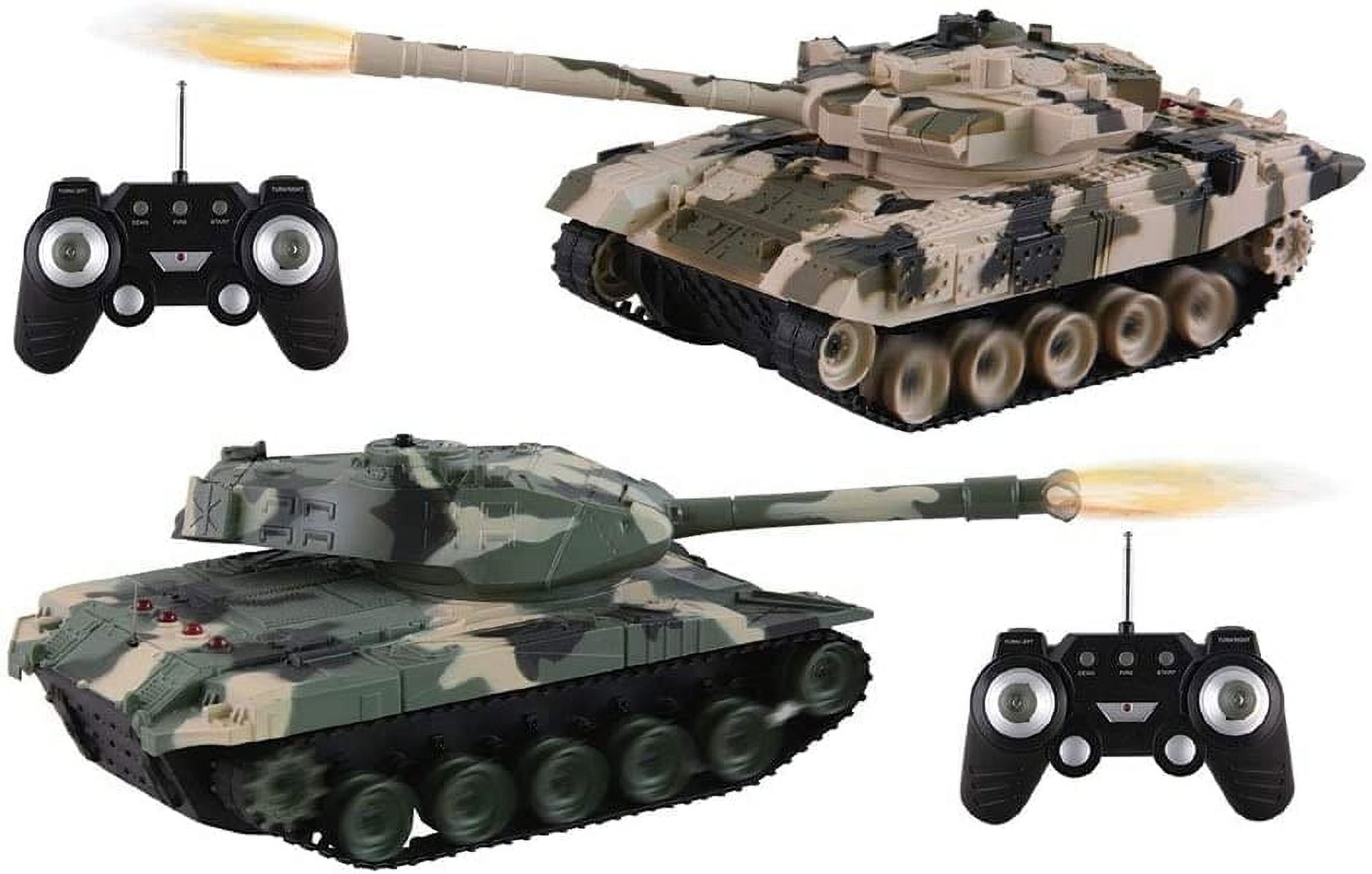 Battle Tanks Set of two infra red Remote Controls R/C - Walmart.com