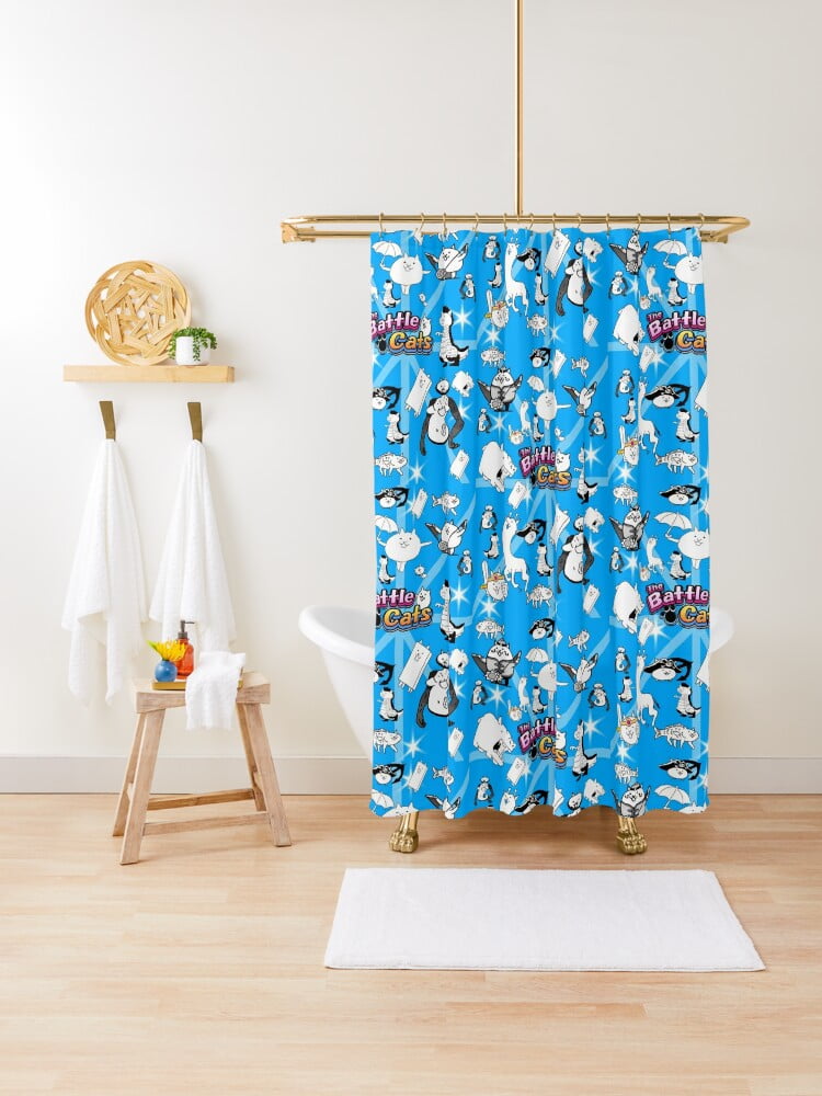 Battle cats doddle Shower Curtain Bathroom Curtain Bath Curtain Durable ...