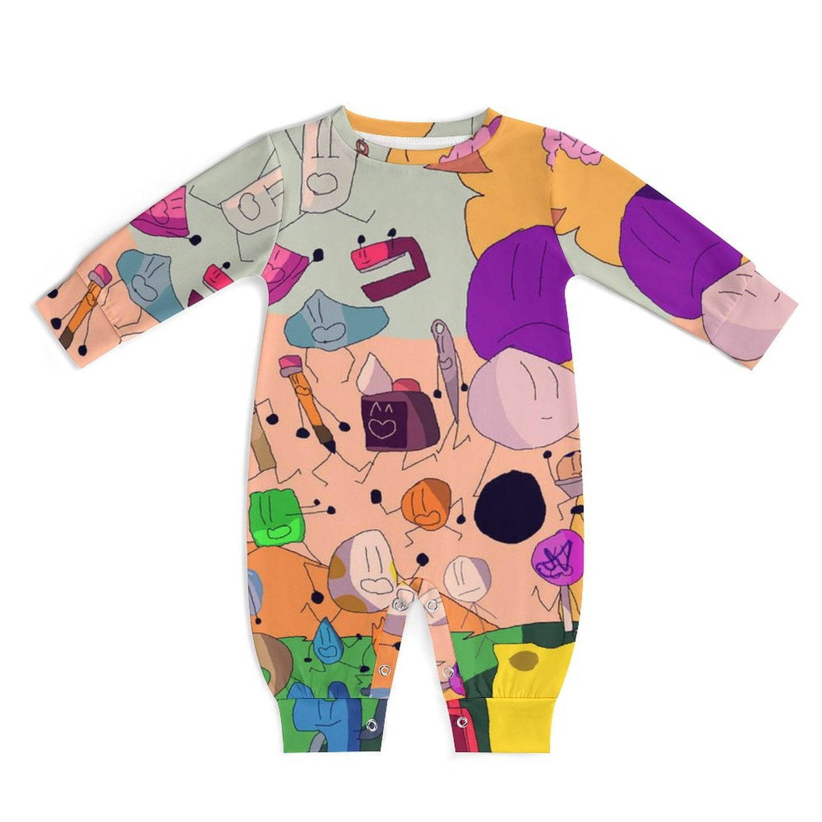 Battle for Dream Island BFDI Baby Romper Jumpsuit Long Sleeve One-Piece ...