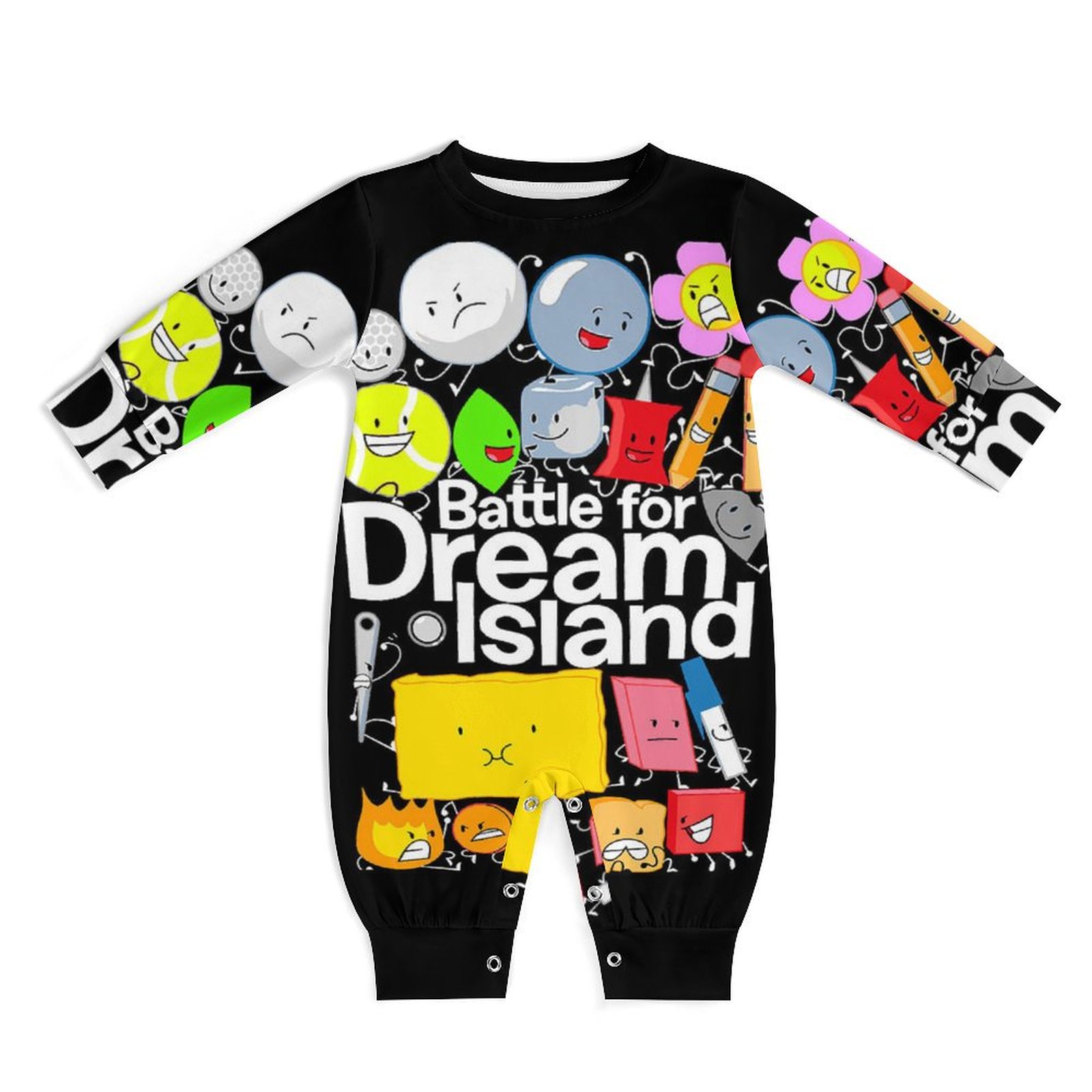 Battle for Dream Island BFDI Baby Romper Jumpsuit Long Sleeve One-Piece ...