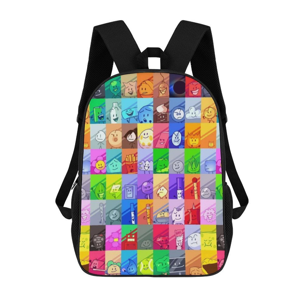 Battle for Dream Island BFDI Backpack 17 Inch Shoulder Bag Sturdy ...