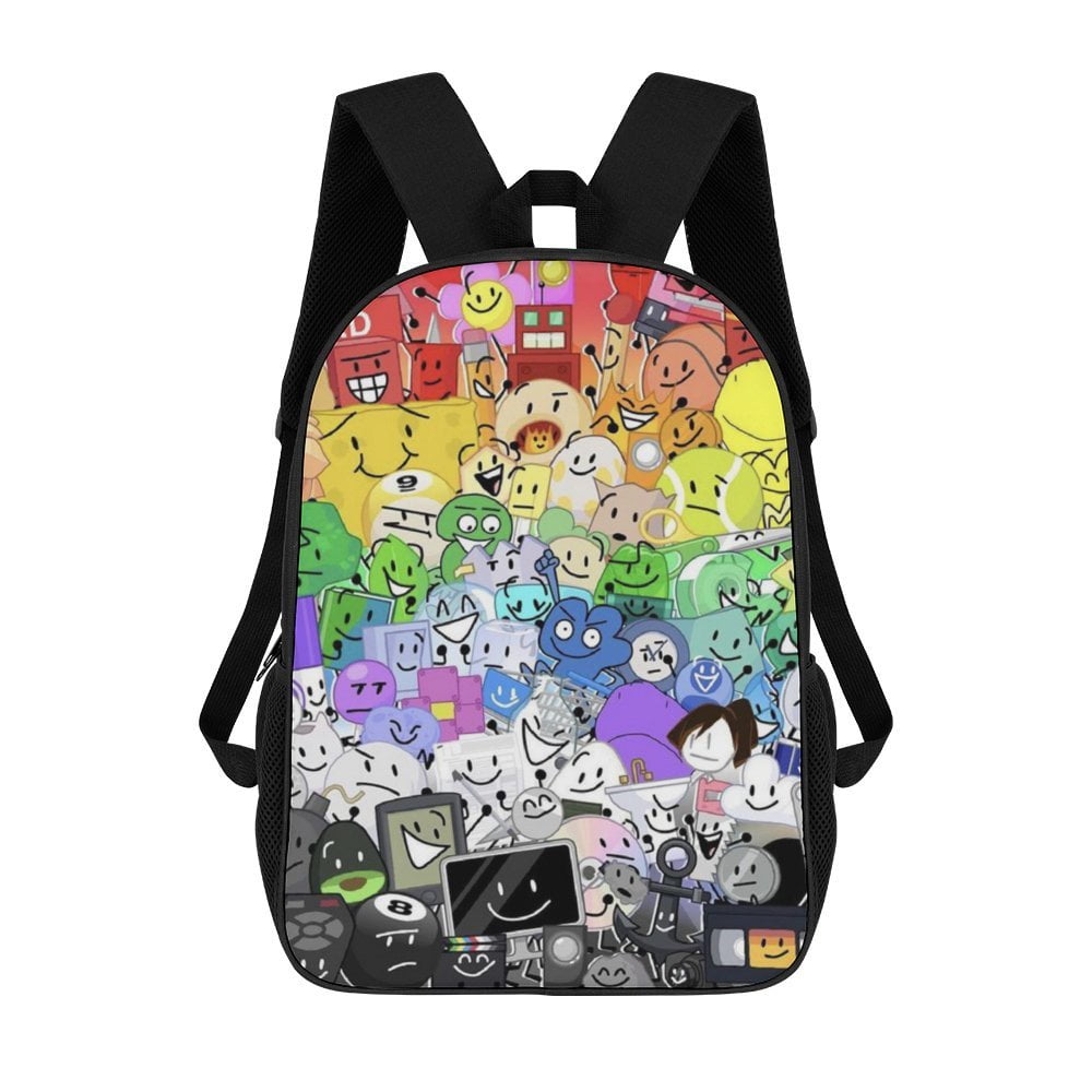Battle for Dream Island BFDI Backpack 17 Inch Shoulder Bag Sturdy ...