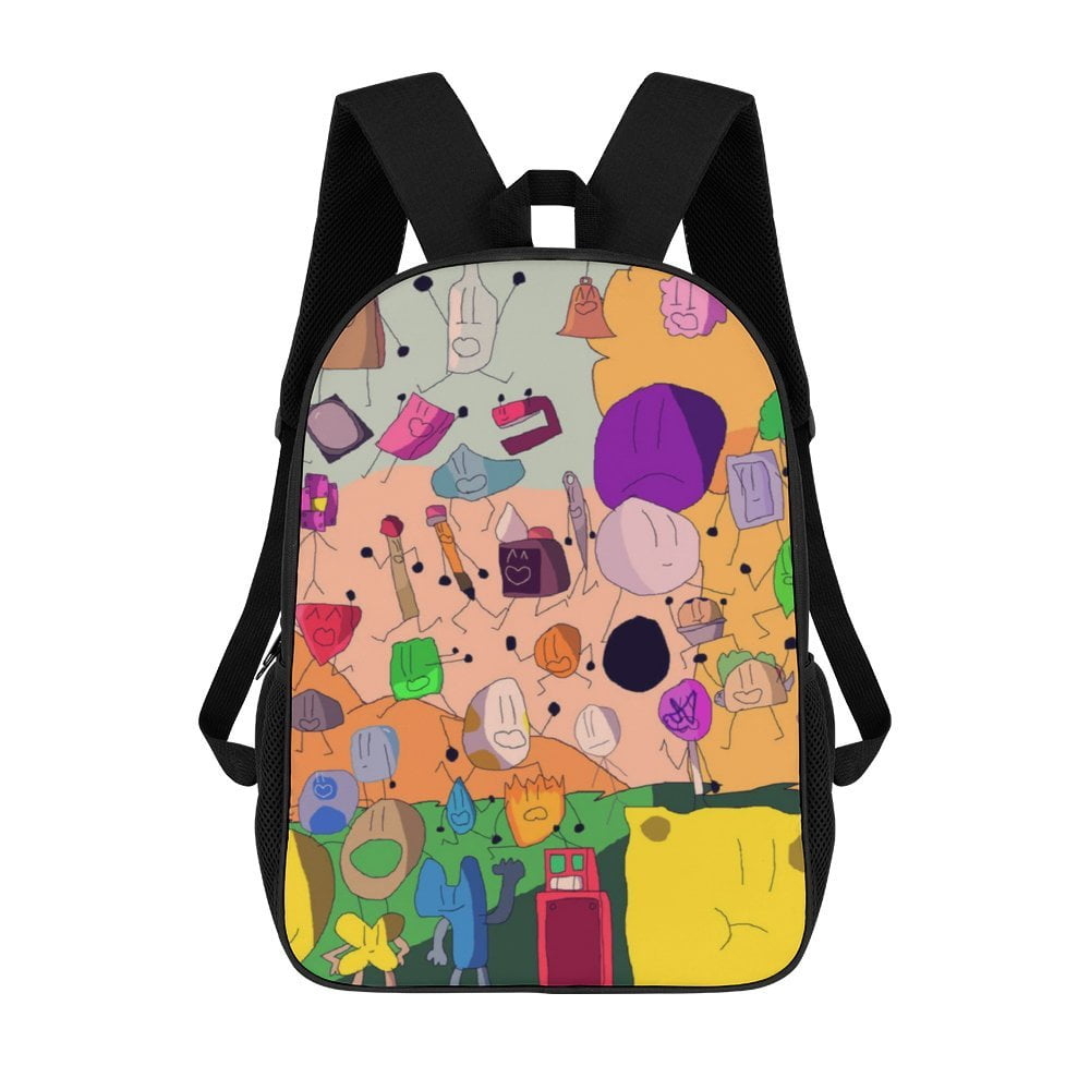 Battle for Dream Island BFDI Backpack 17 Inch Shoulder Bag Sturdy ...