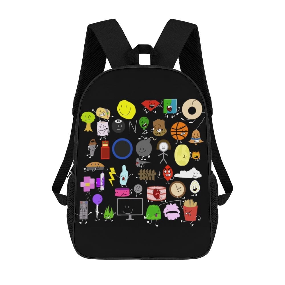 Battle for Dream Island BFDI Backpack 17 Inch Shoulder Bag Sturdy ...