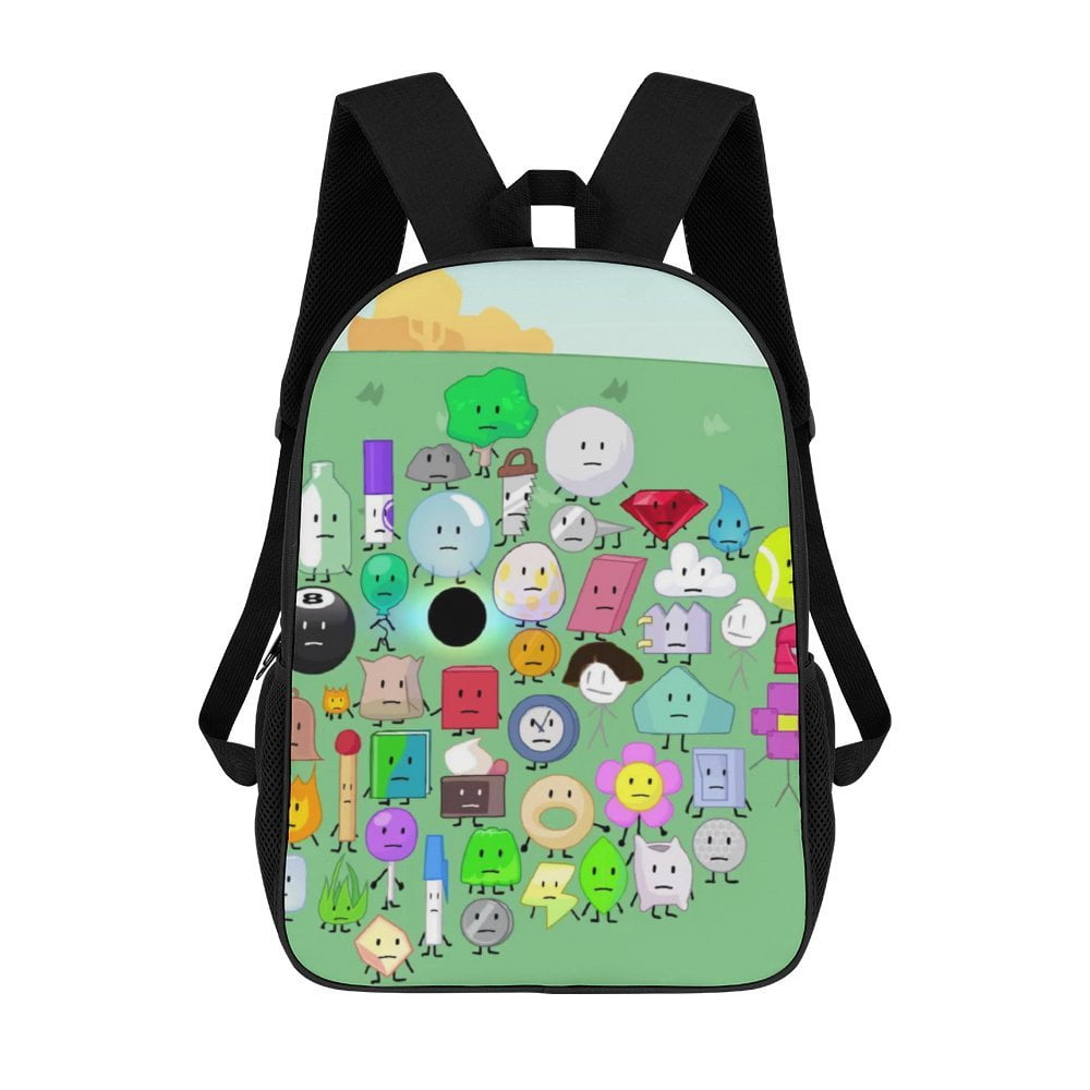 Battle for Dream Island BFDI Backpack 17 Inch Shoulder Bag Sturdy ...