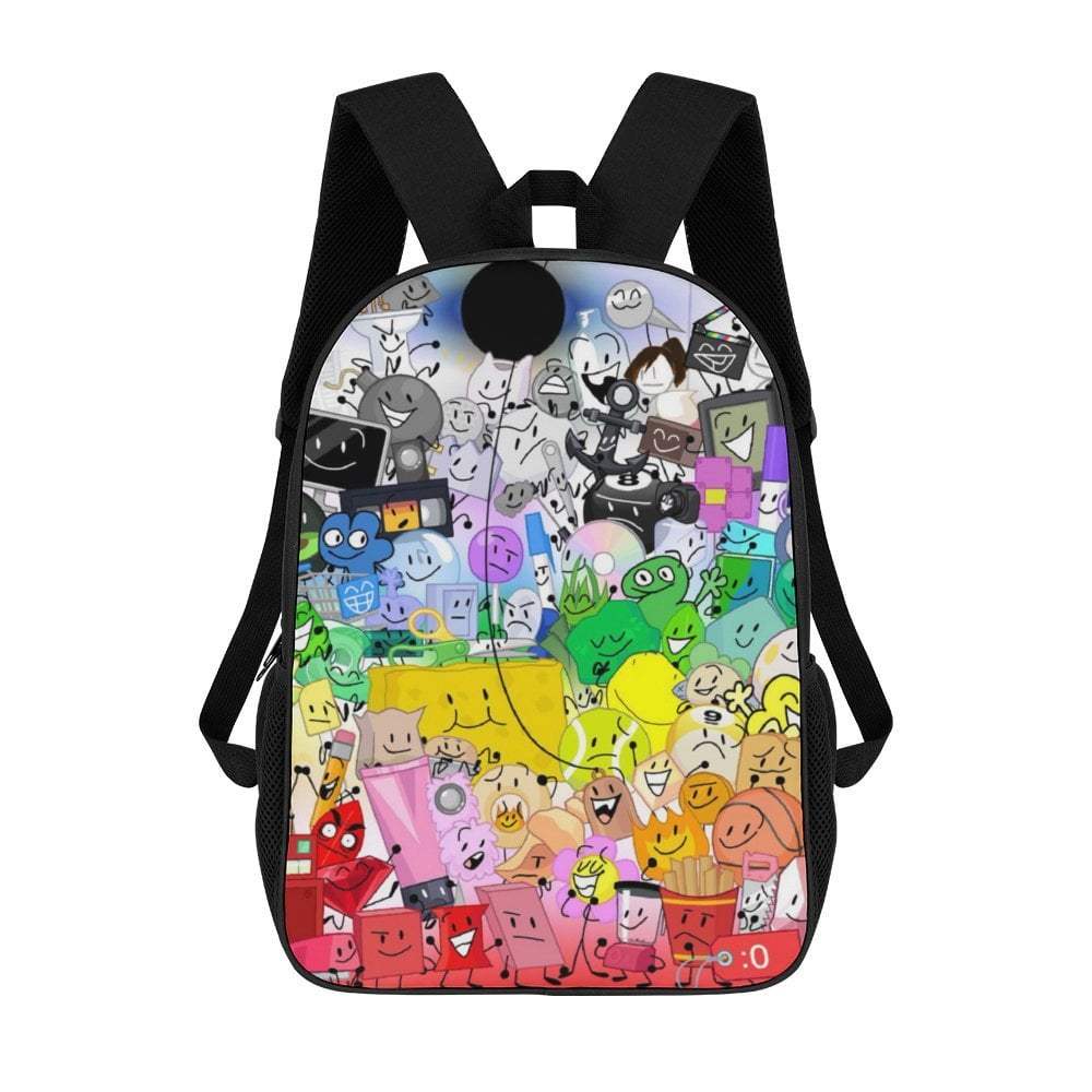 Battle for Dream Island BFDI Backpack 17 Inch Shoulder Bag Sturdy ...