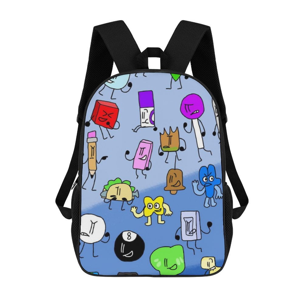 Battle for Dream Island BFDI Backpack 17 Inch Shoulder Bag Sturdy ...