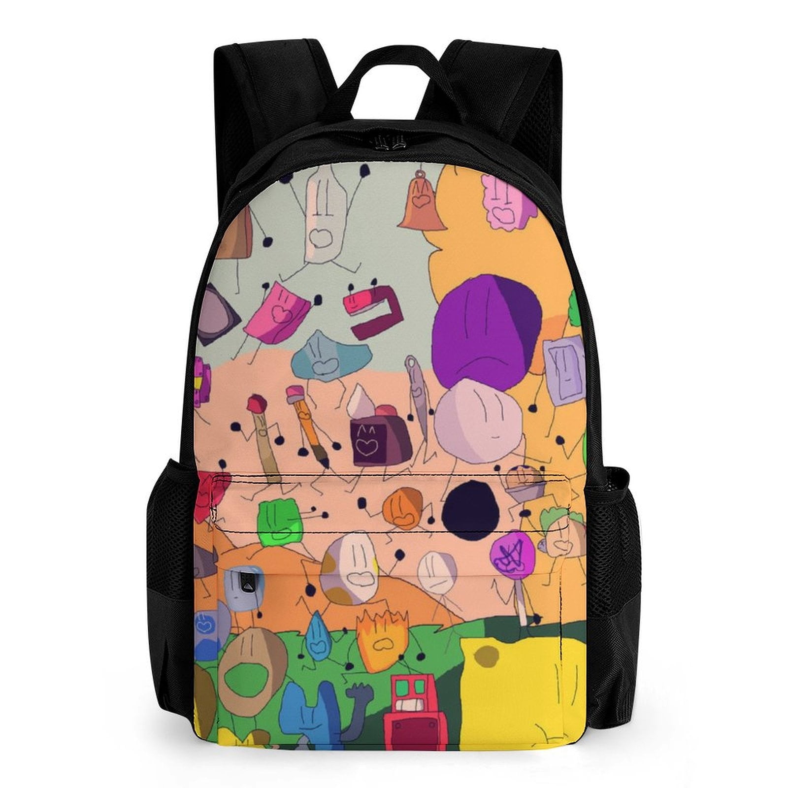 Battle for Dream Island BFDI Casual Backpack Shoulder Bag Daypack ...