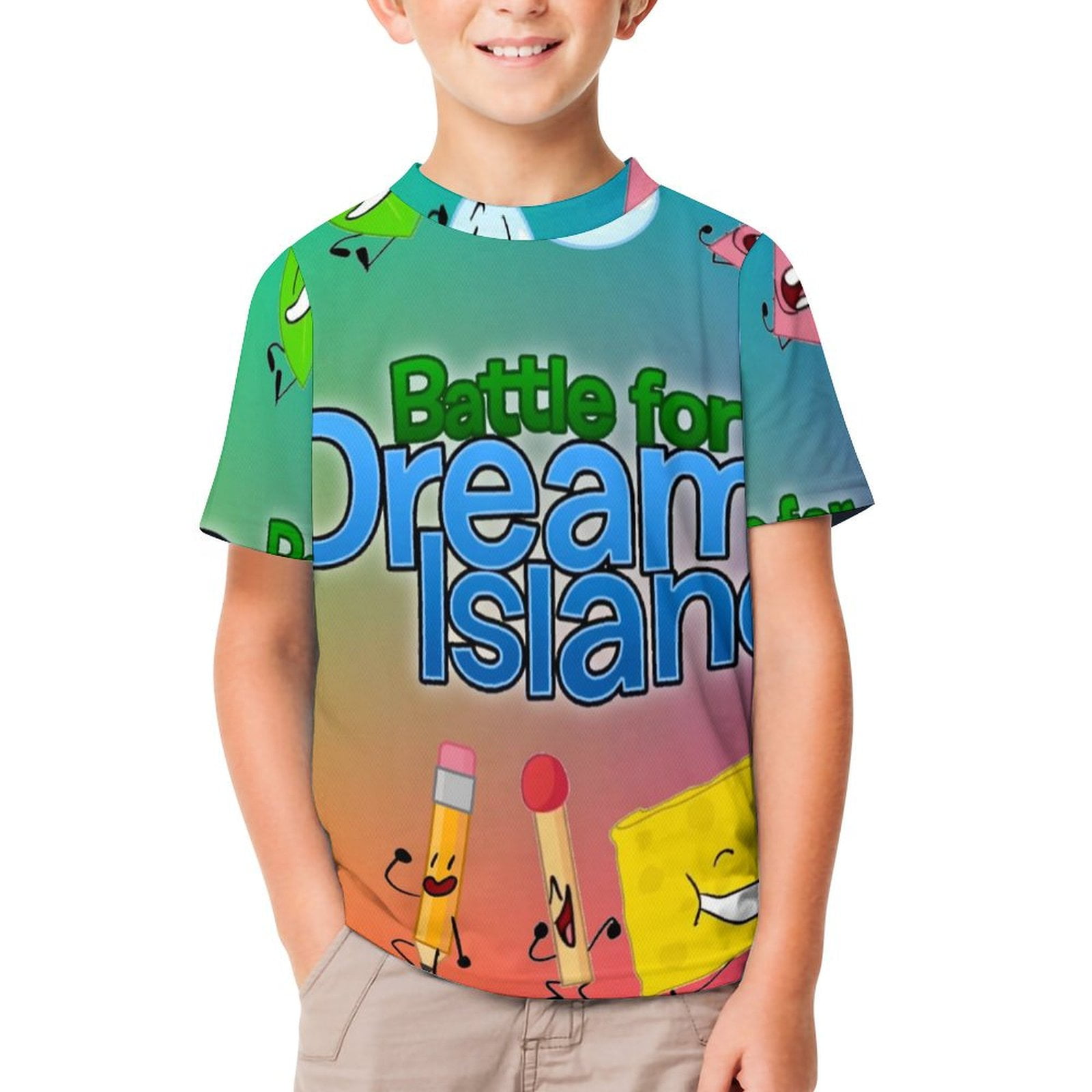 Battle for Dream Island BFDI Children's T-Shirt Short Sleeve T-Shirt ...