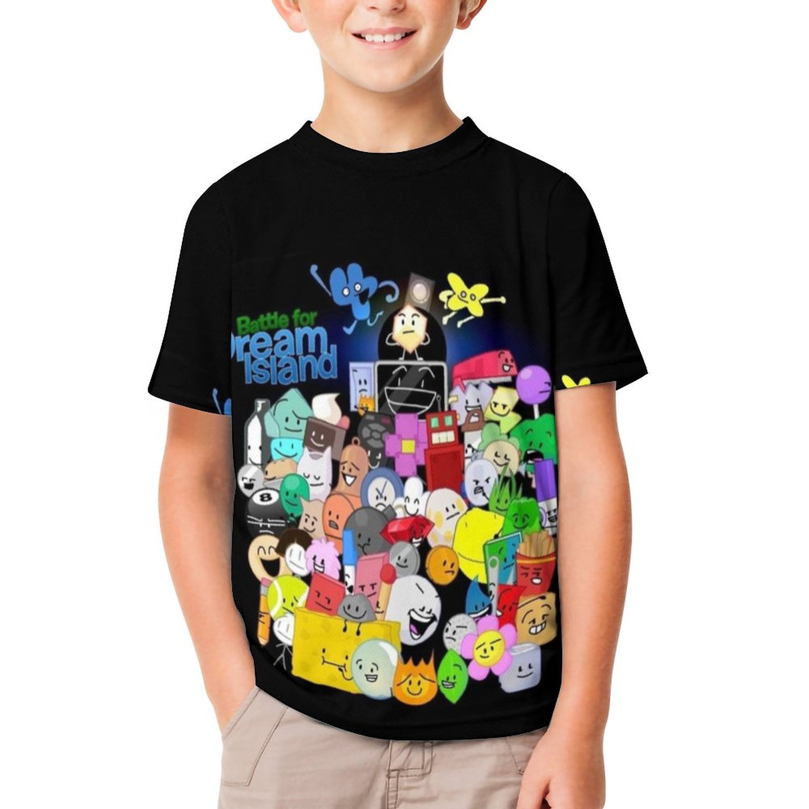 Battle for Dream Island BFDI Children's T-Shirt Short Sleeve T-Shirt ...