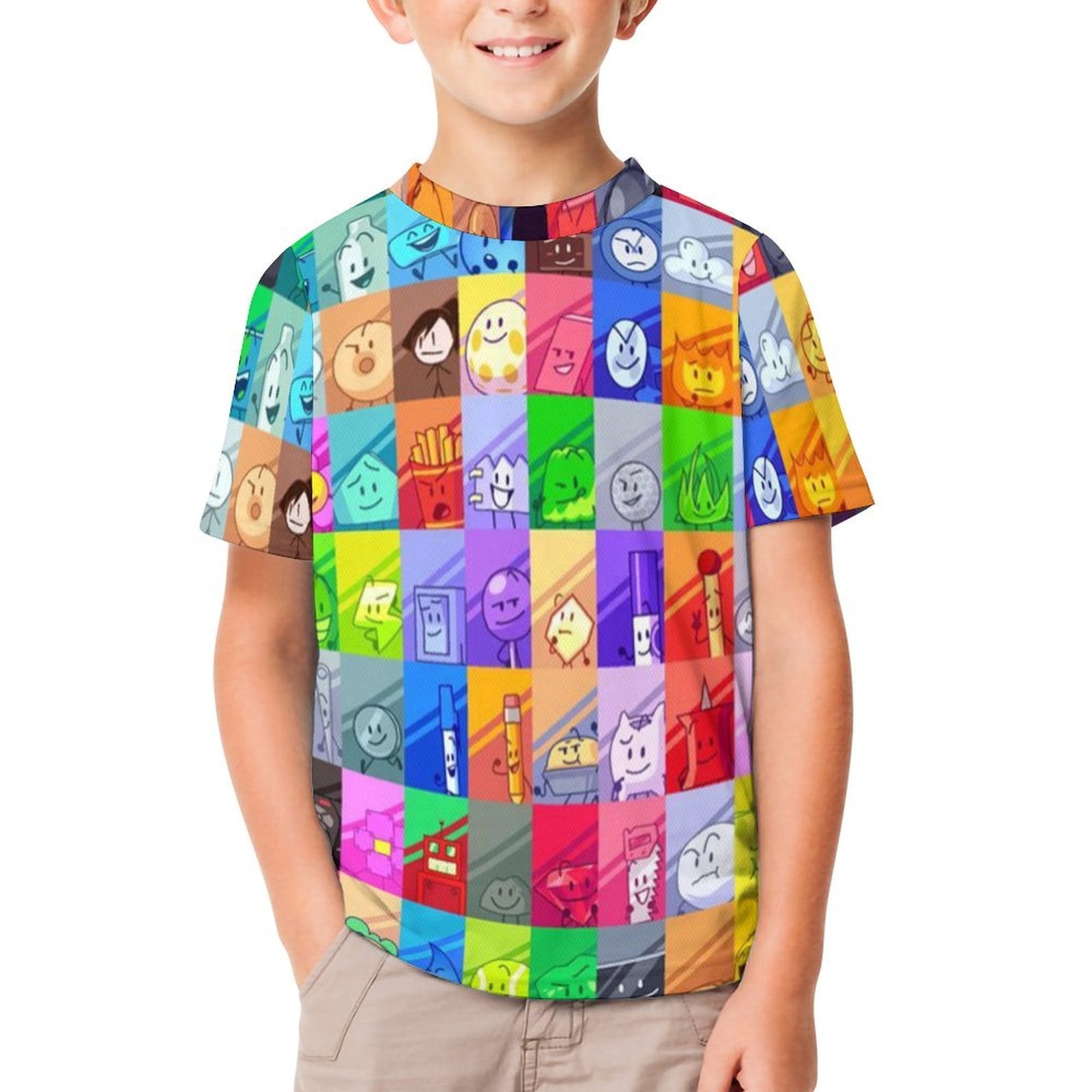 Battle for Dream Island BFDI Children's T-Shirt Short Sleeve T-Shirt ...