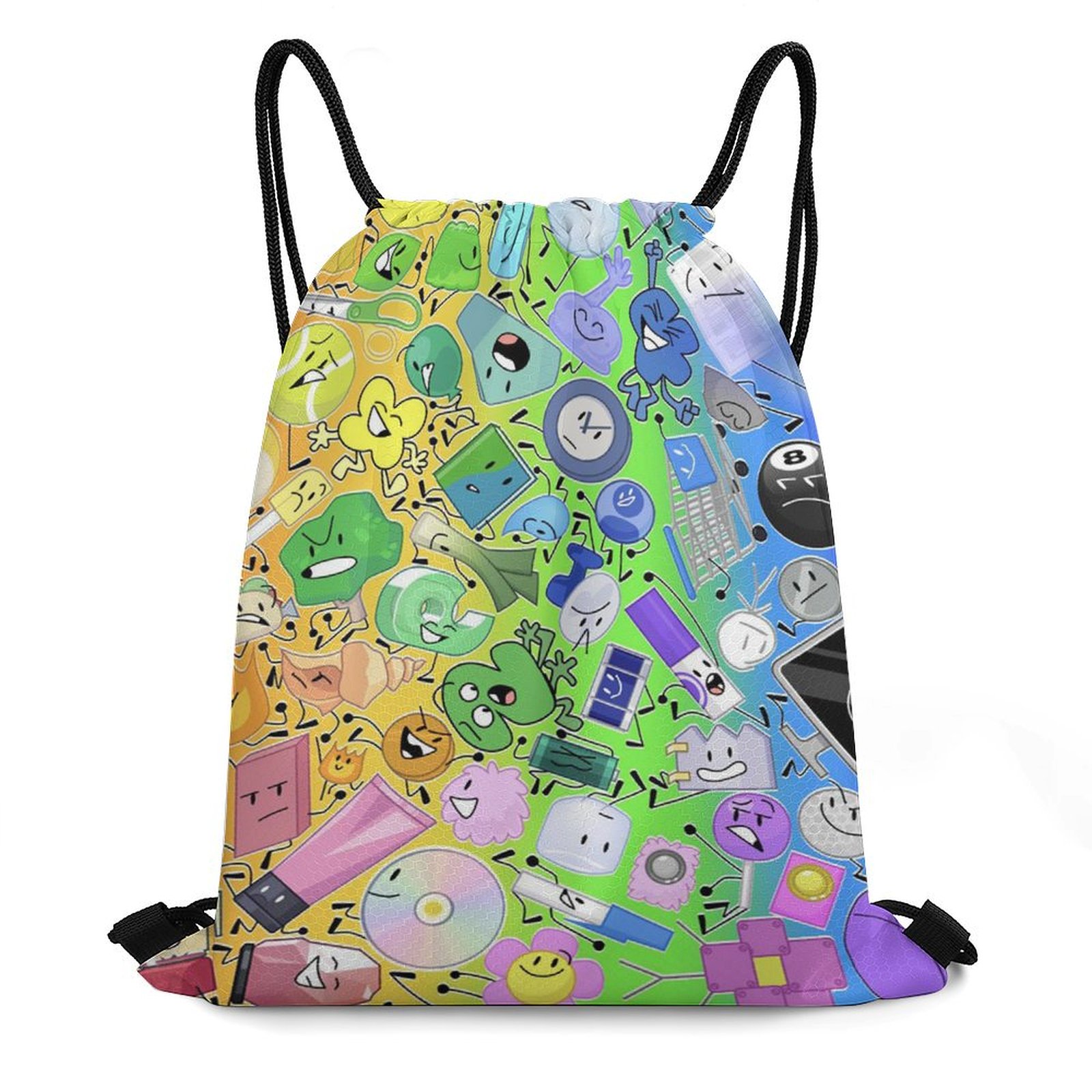 Battle for Dream Island BFDI Drawstring Bags Lightweight Shoulder ...