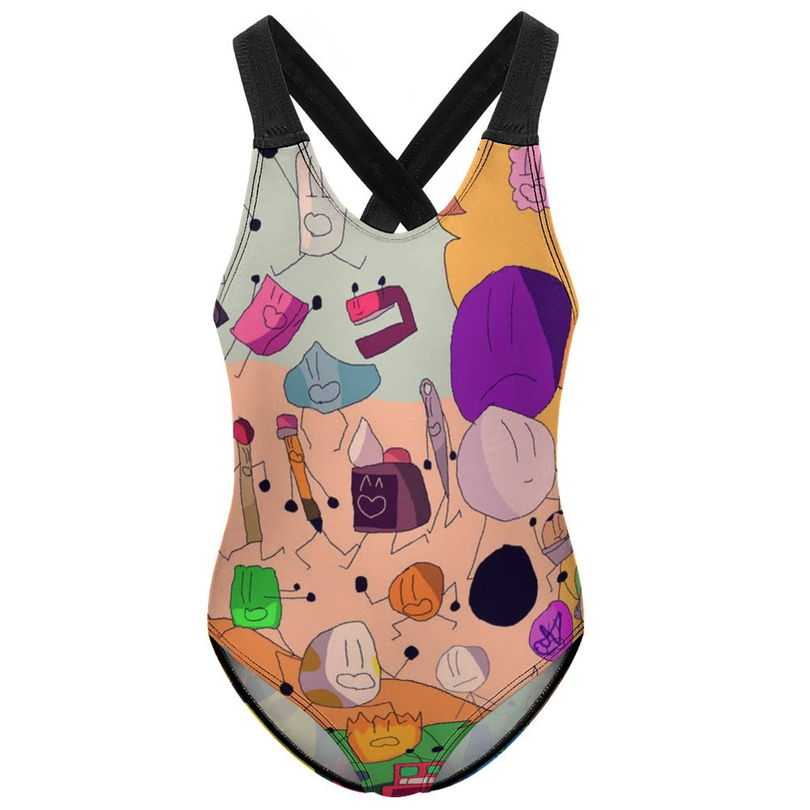 Battle for Dream Island BFDI Girls One-piece Swimsuit Beach Pool Kids ...