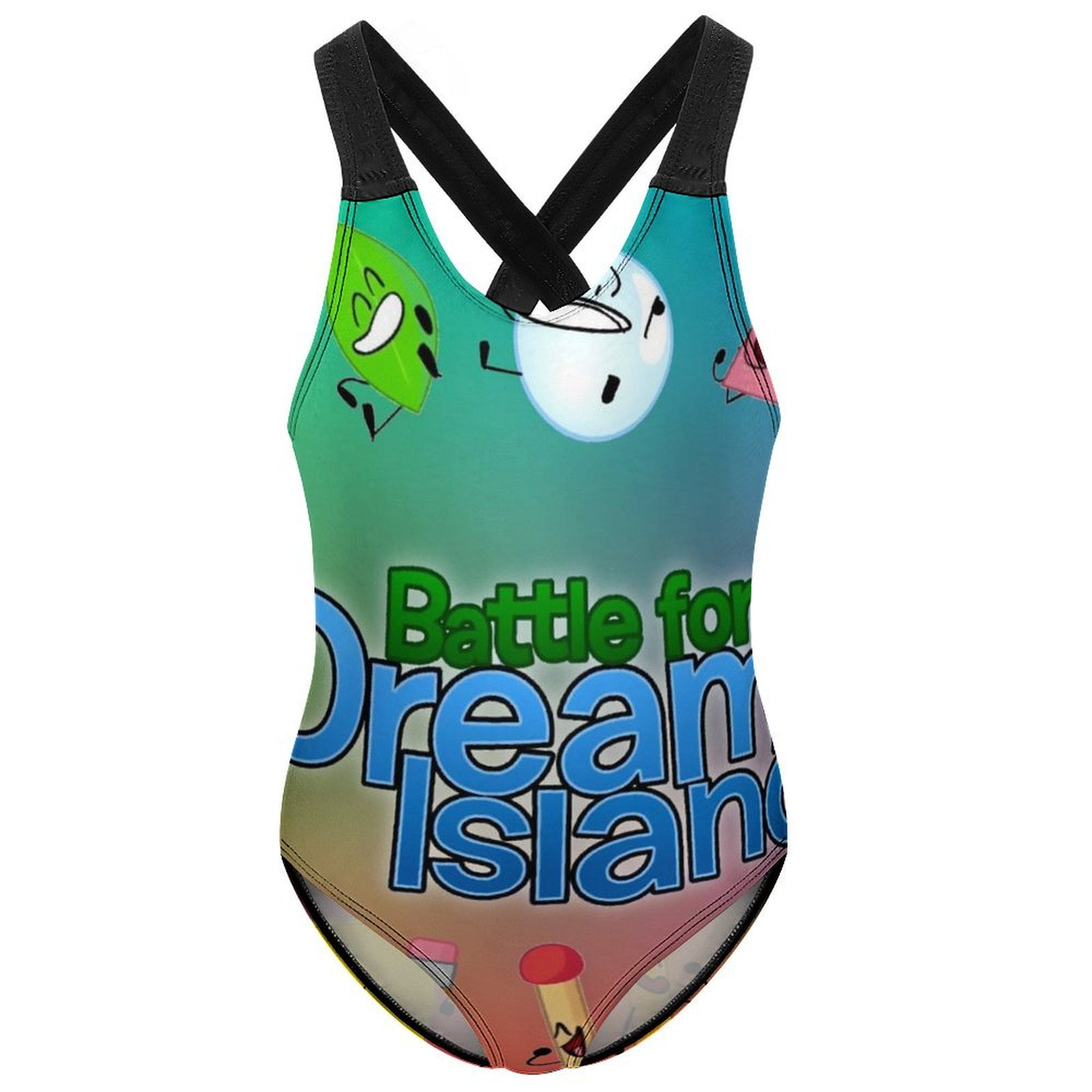 Battle for Dream Island BFDI Girls One-piece Swimsuit Beach Pool Kids ...