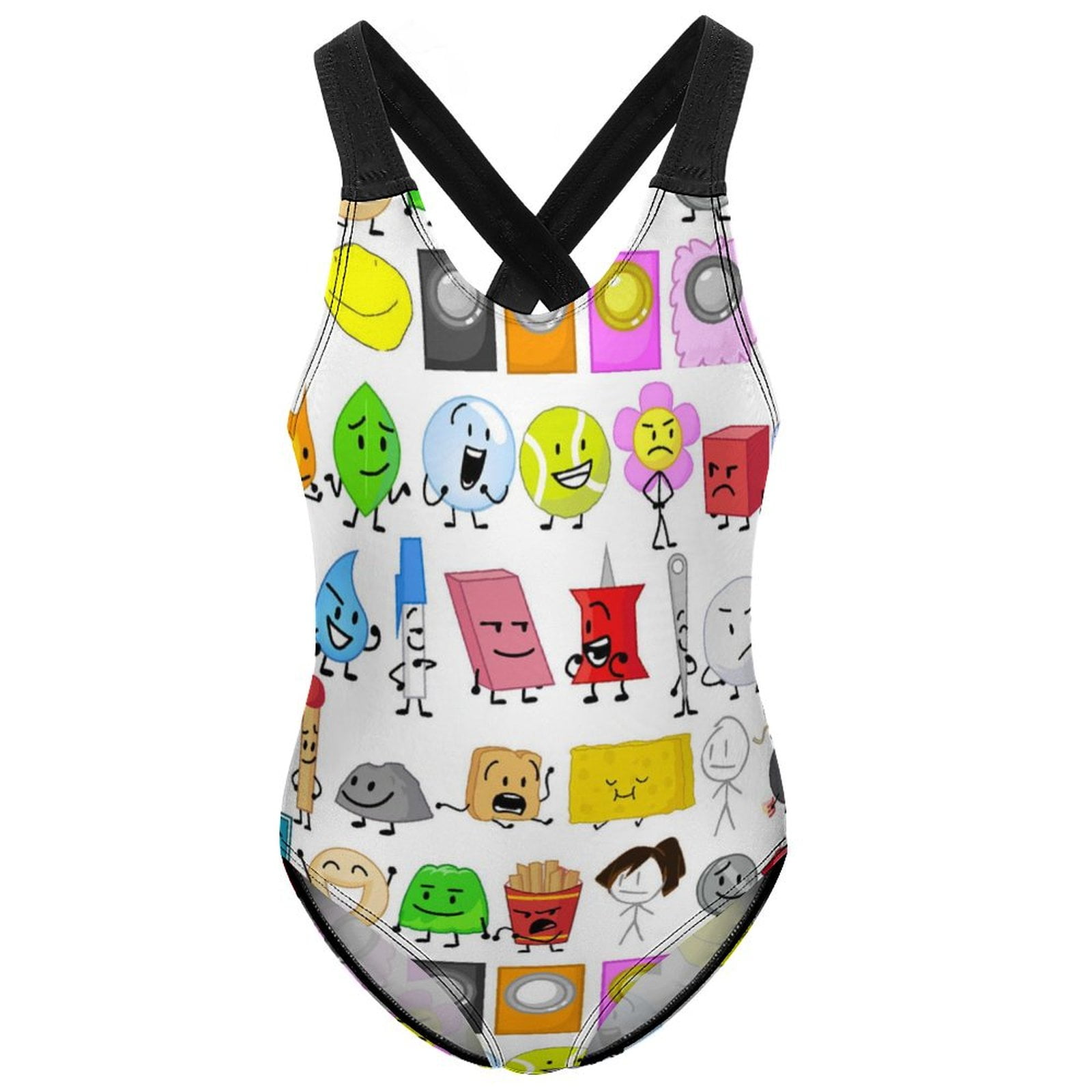Battle for Dream Island BFDI Girls One-piece Swimsuit Beach Pool Kids ...