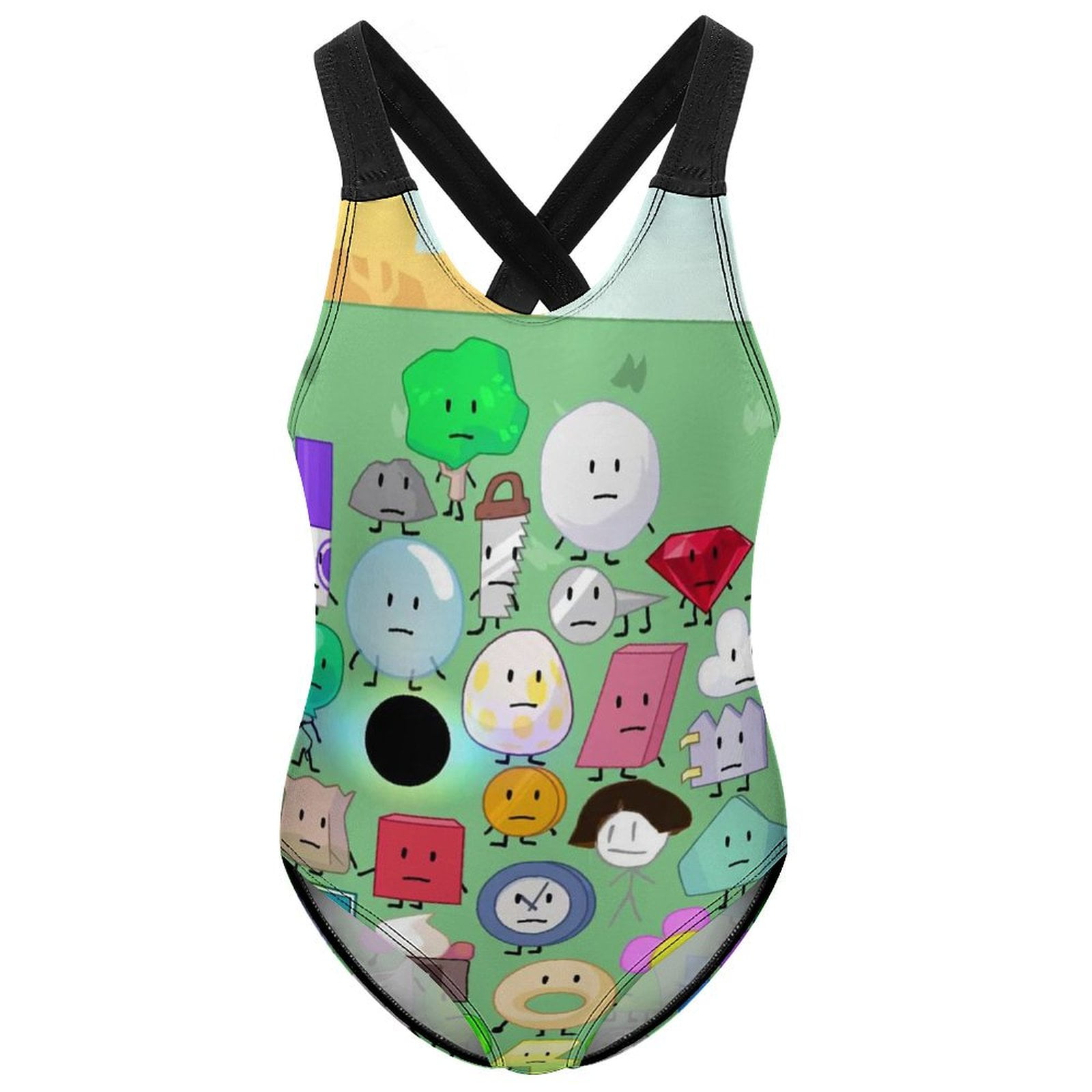 Battle for Dream Island BFDI Girls One-piece Swimsuit Beach Pool Kids ...