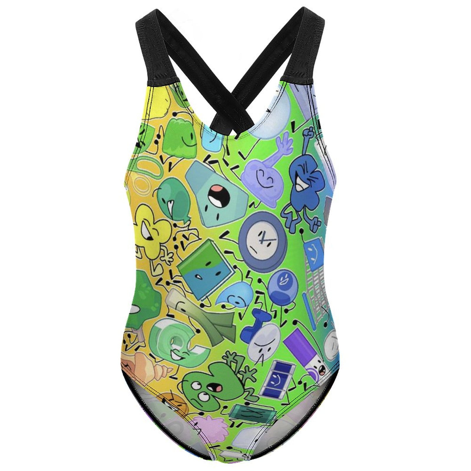 Battle for Dream Island BFDI Girls One-piece Swimsuit Beach Pool Kids ...