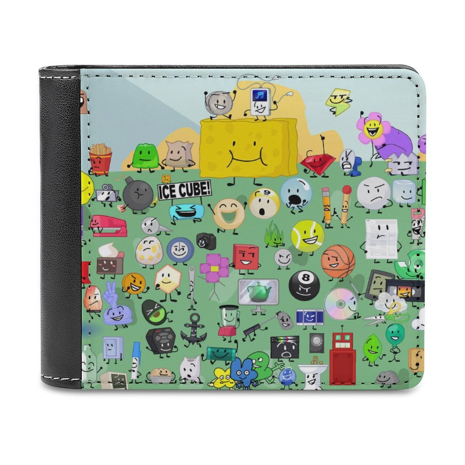 Battle for Dream Island BFDI Leather Wallet Slim Card Wallet Bifold ...