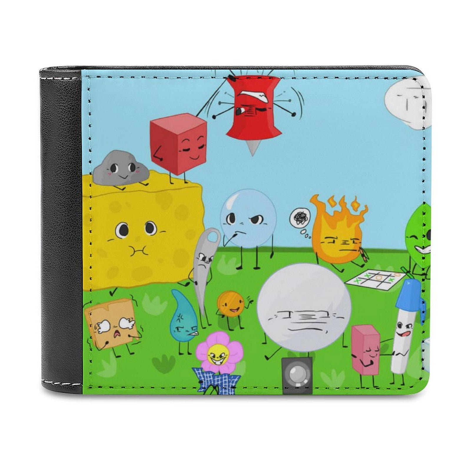 Battle for Dream Island BFDI Leather Wallet Slim Card Wallet Bifold ...