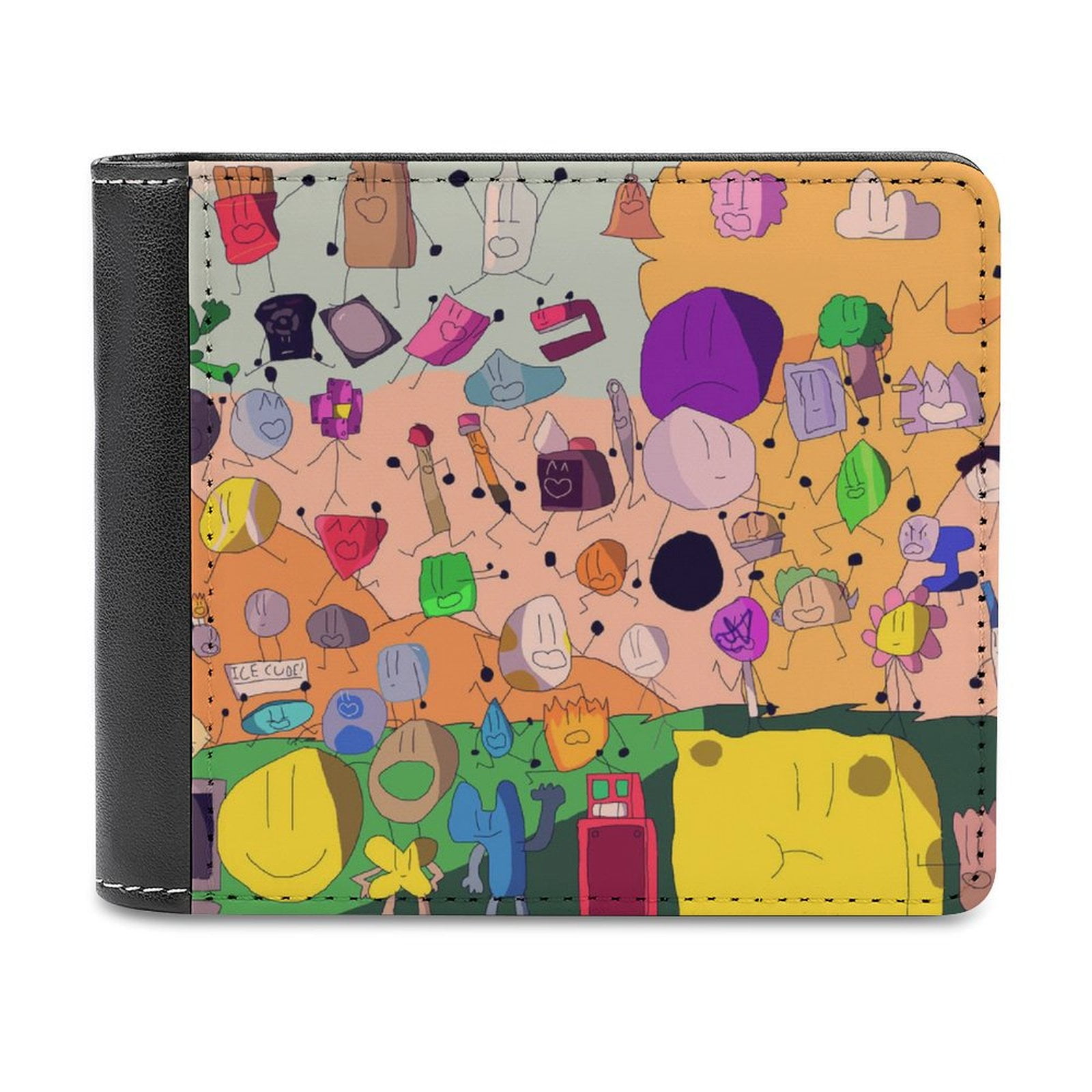 Battle for Dream Island BFDI Leather Wallet Slim Card Wallet Bifold ...
