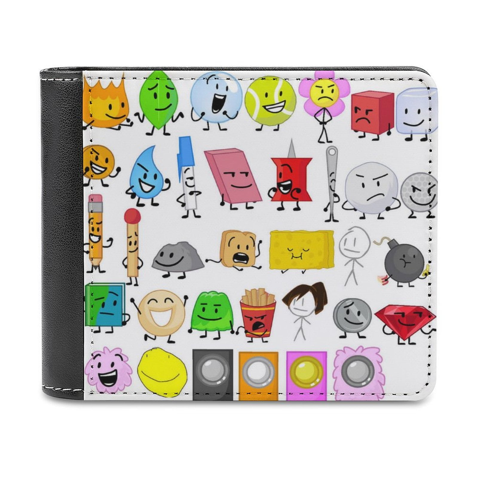Battle for Dream Island BFDI Leather Wallet Slim Card Wallet Bifold ...