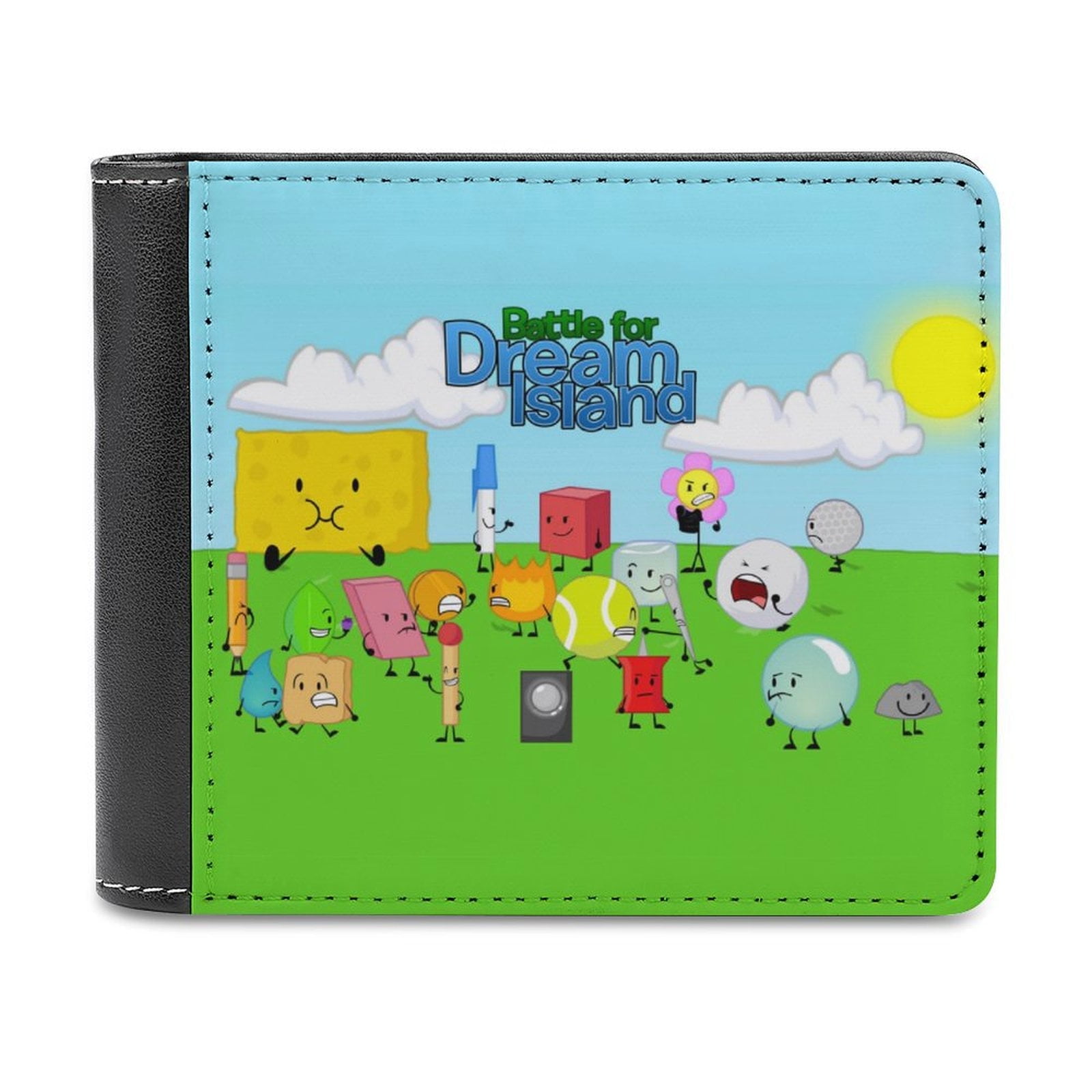 Battle for Dream Island BFDI Leather Wallet Slim Card Wallet Bifold ...